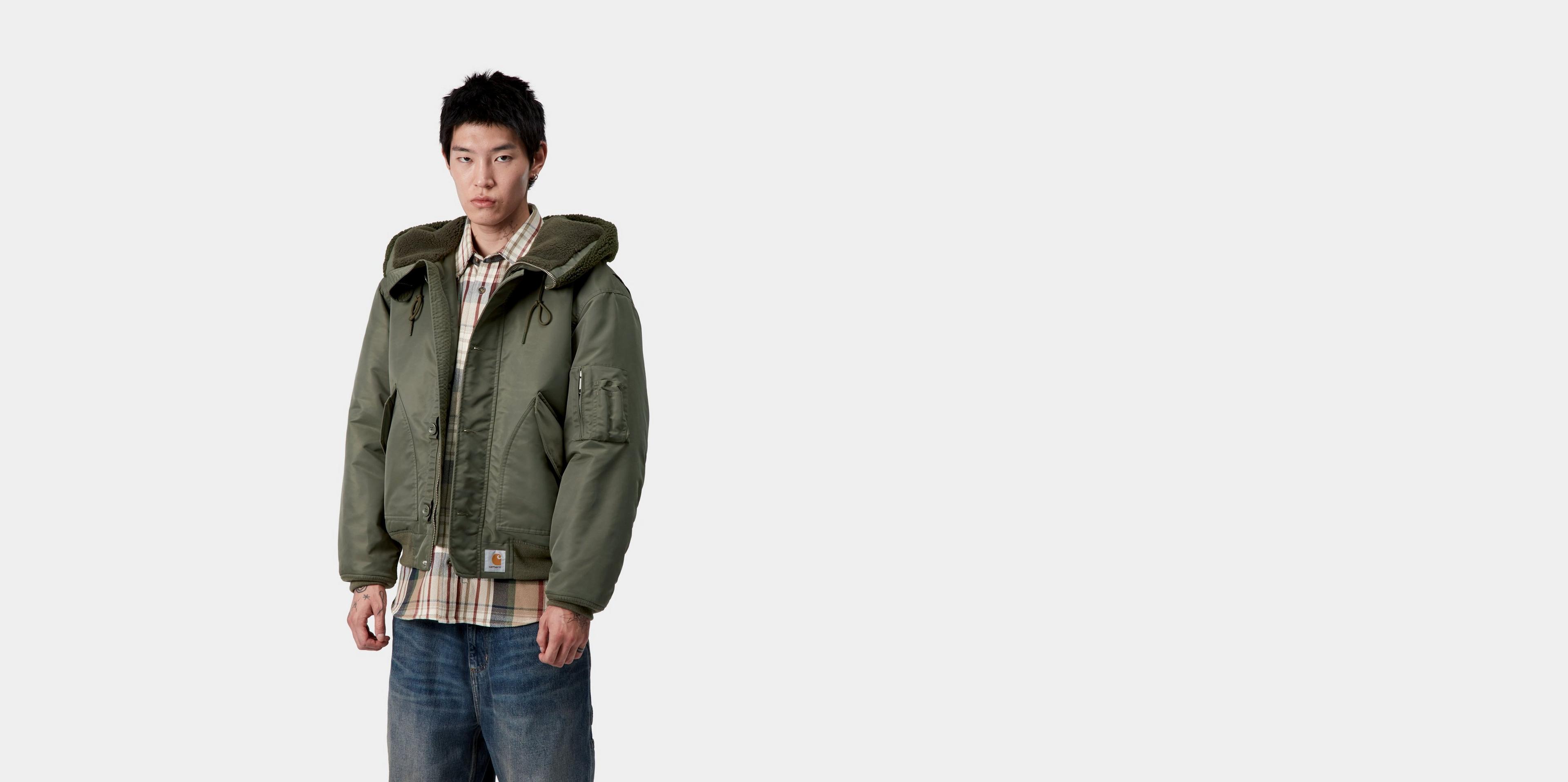 Carhartt WIP Hd Oltera Bomber, Cypress / Persimmon | Officiële online Shop