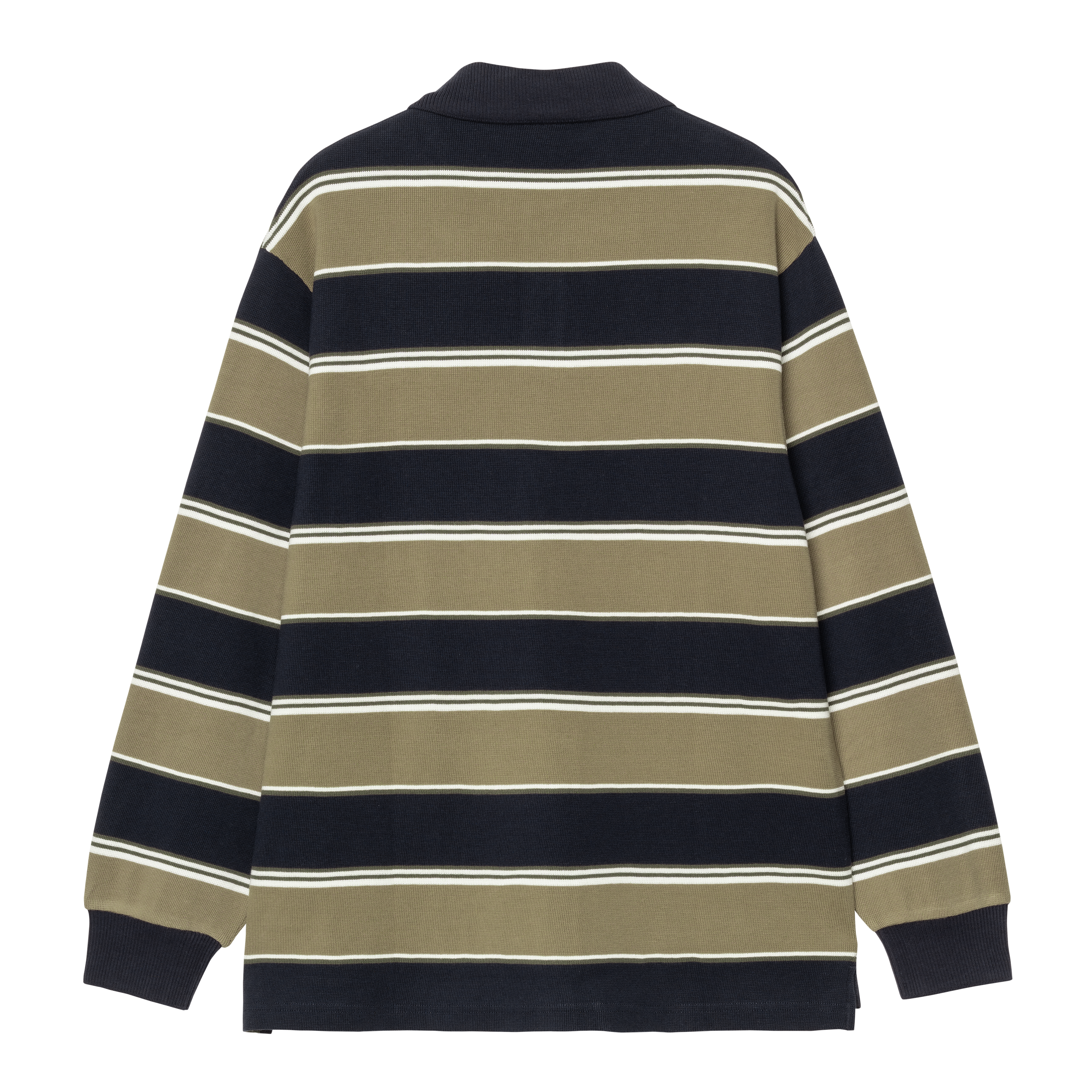 Carhartt WIP L/S Malone Rugby Shirt, Malone Stripe, Brass | Official ...