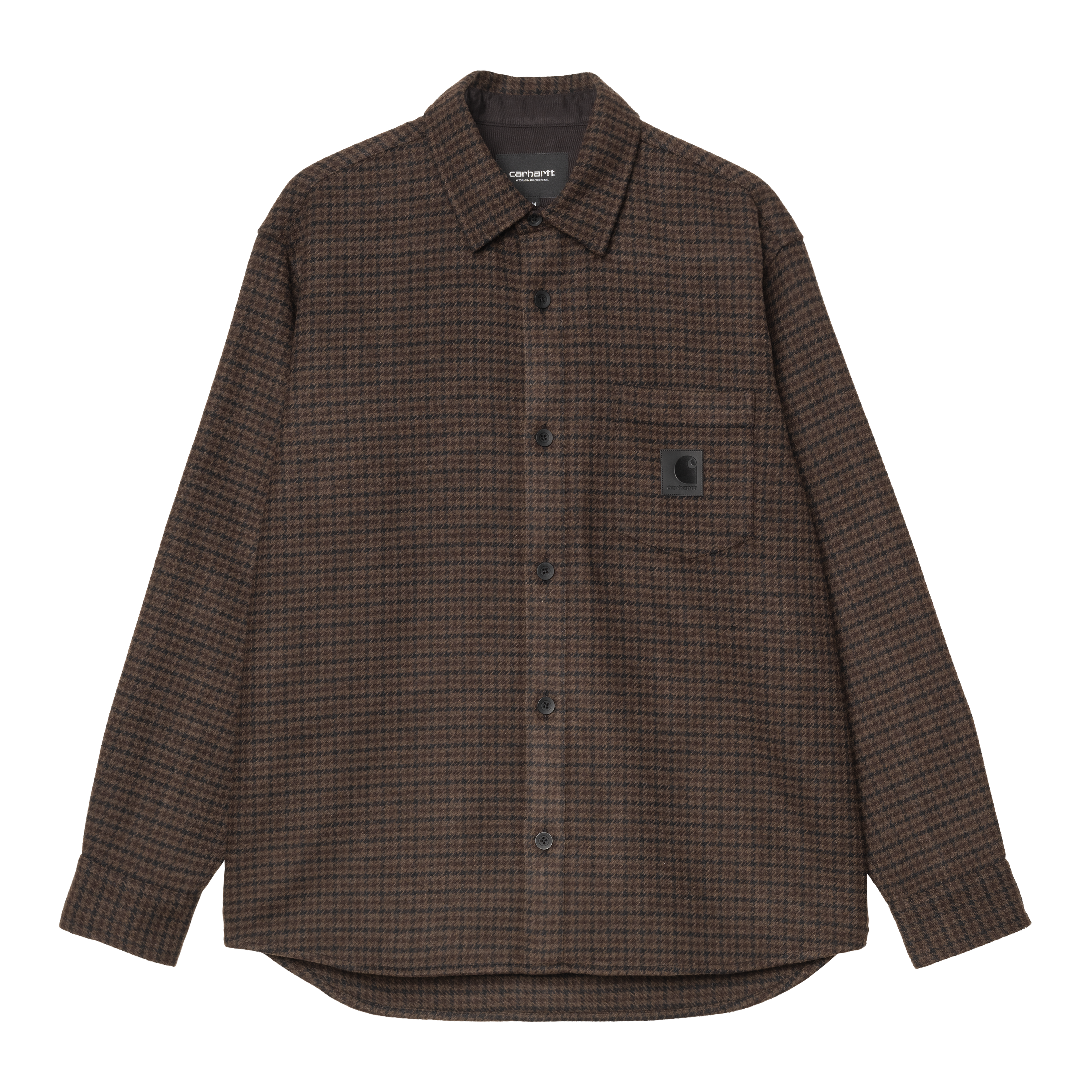 Carhartt WIP L/S Lowis Shirt, Lowis Houndstooth, Vitola Heather ...
