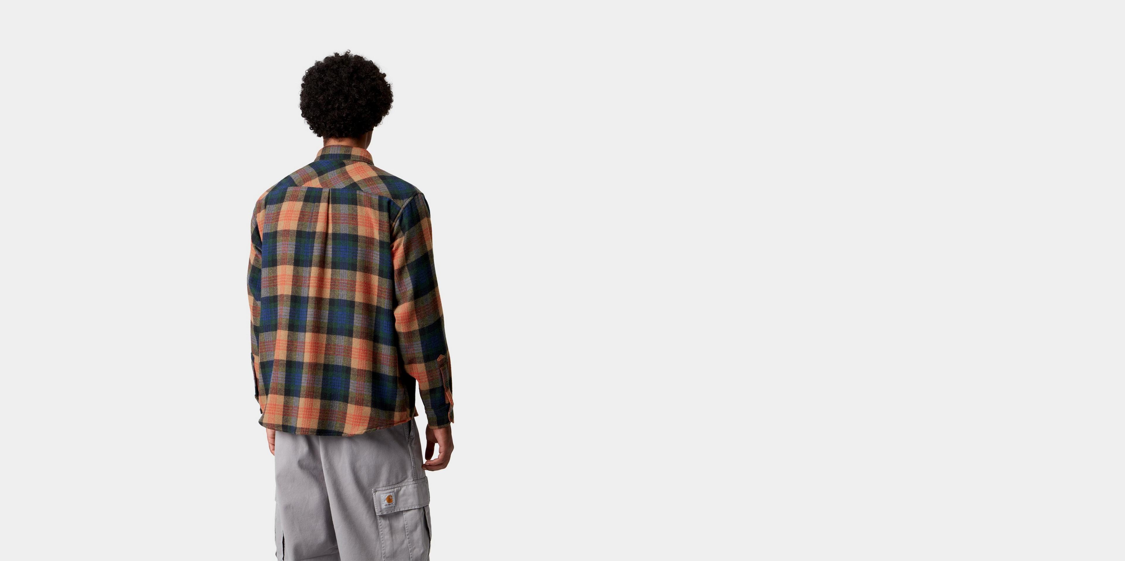 Carhartt WIP L/S Dern Shirt, Dern Check, Sycamore Tree | Official ...