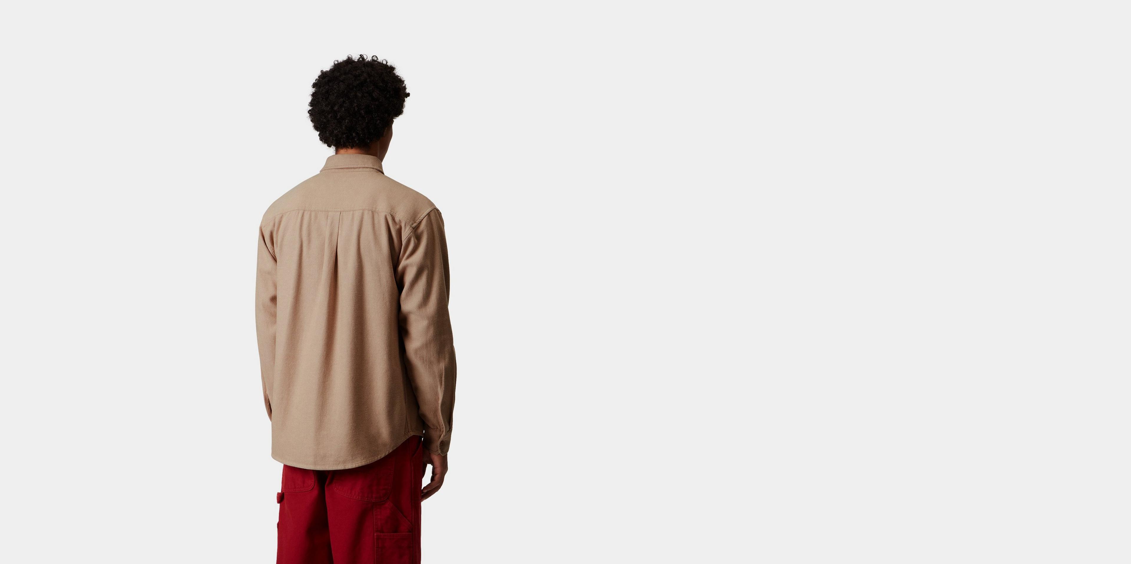 Carhartt WIP L/S Edgar Shirt, Peanut / Wax | Officiële online Shop