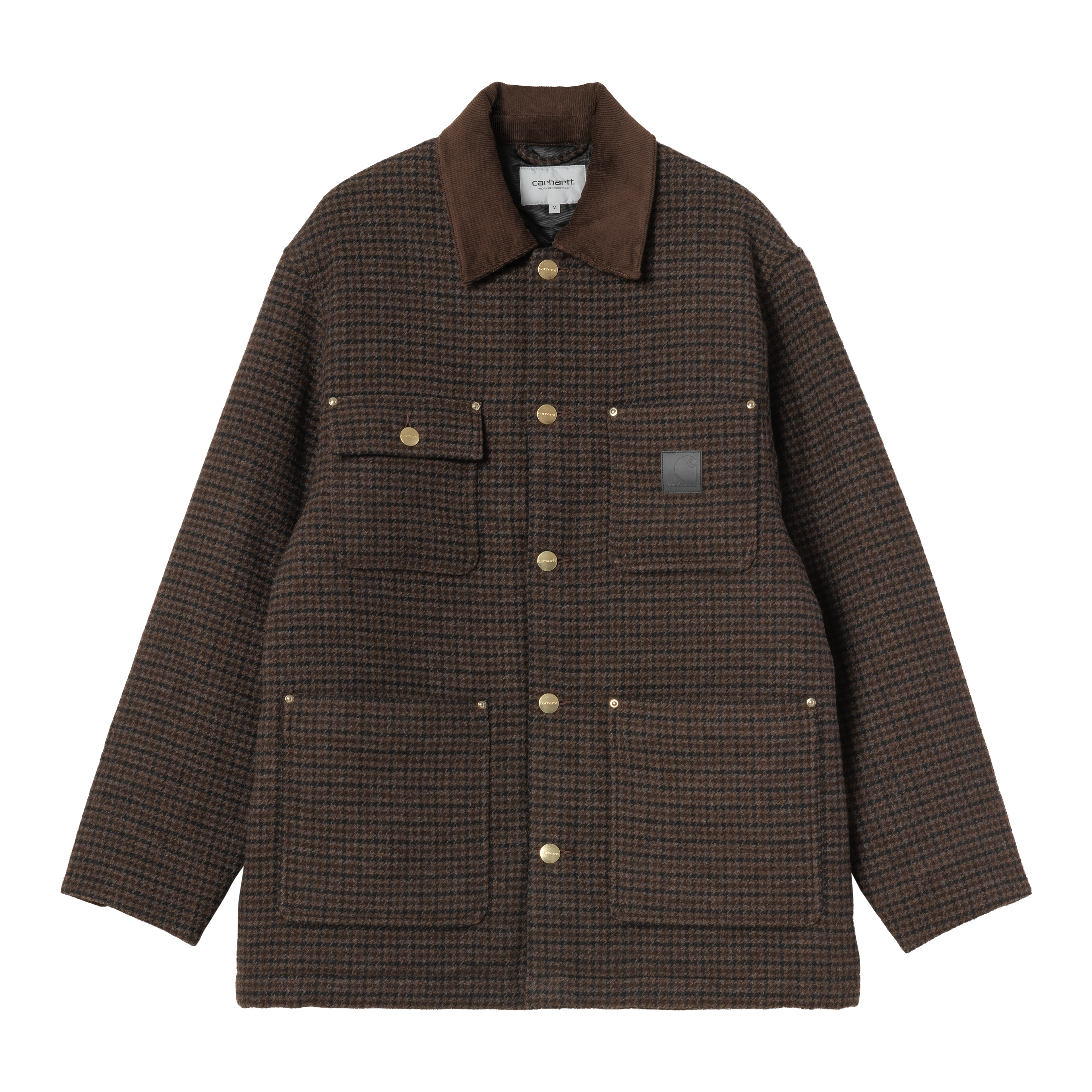 Carhartt WIP Lowis Chore Coat, Lowis Houndstooth, Vitola Heather ...