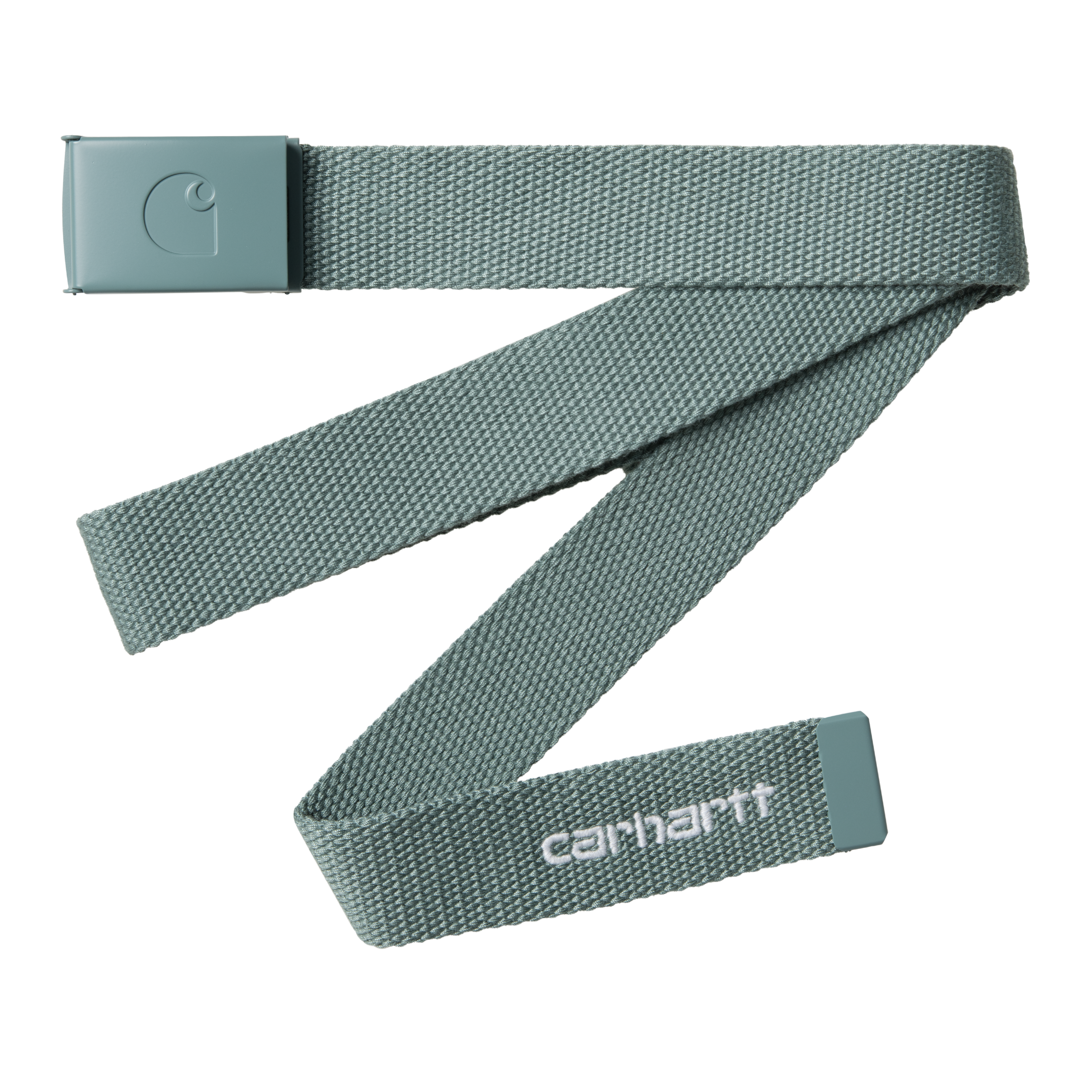 Carhartt WIP C-Logo Belt Tonal, Silver Pine / White | Official Online Store