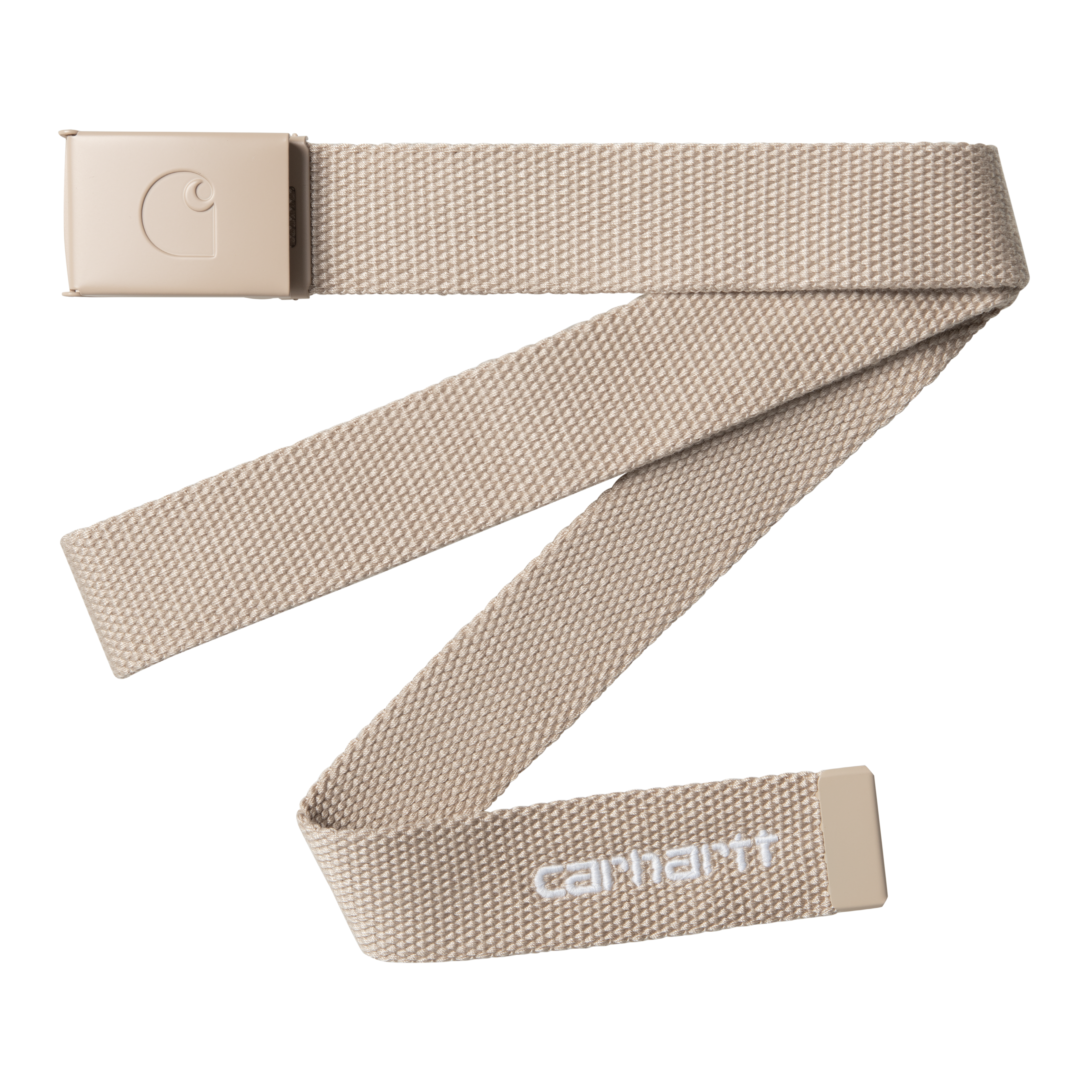 Carhartt WIP C-Logo Belt Tonal, Fleur de Sel / White | Official Online ...
