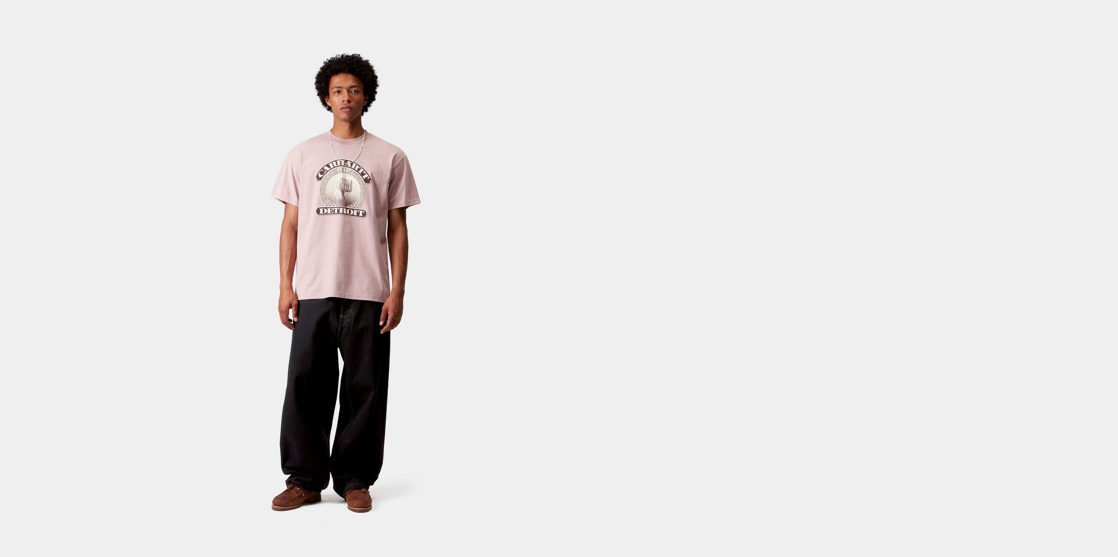 Carhartt WIP S/S Cold World T-Shirt, Glassy Pink | Official Online Store