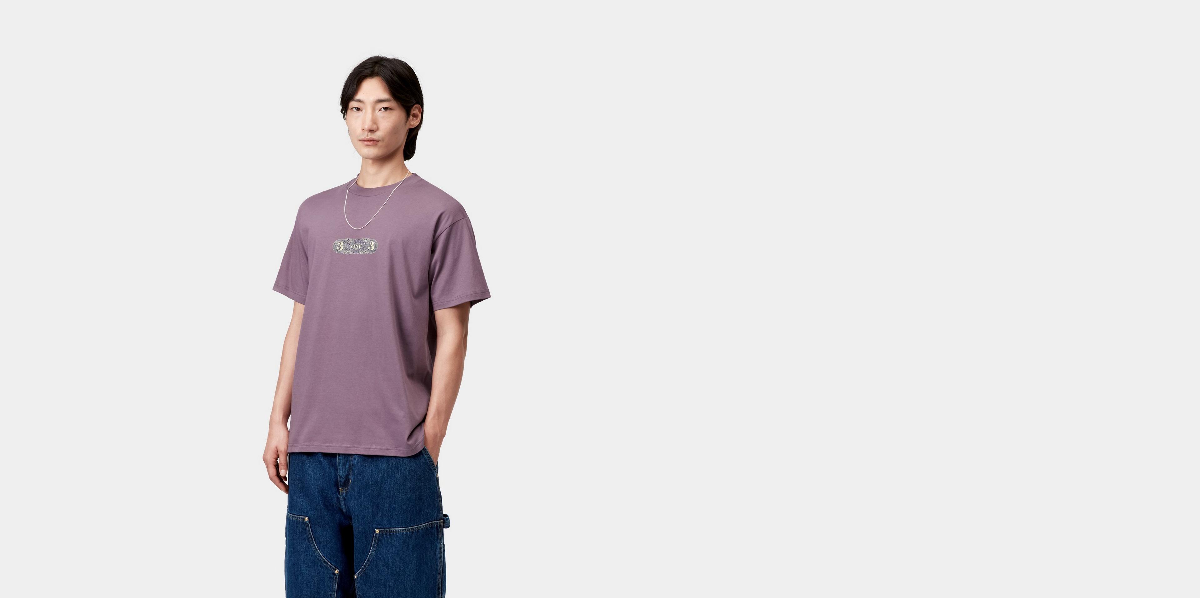 Carhartt WIP S/S 3 One 3 T-Shirt, Phlox | Official Online Store