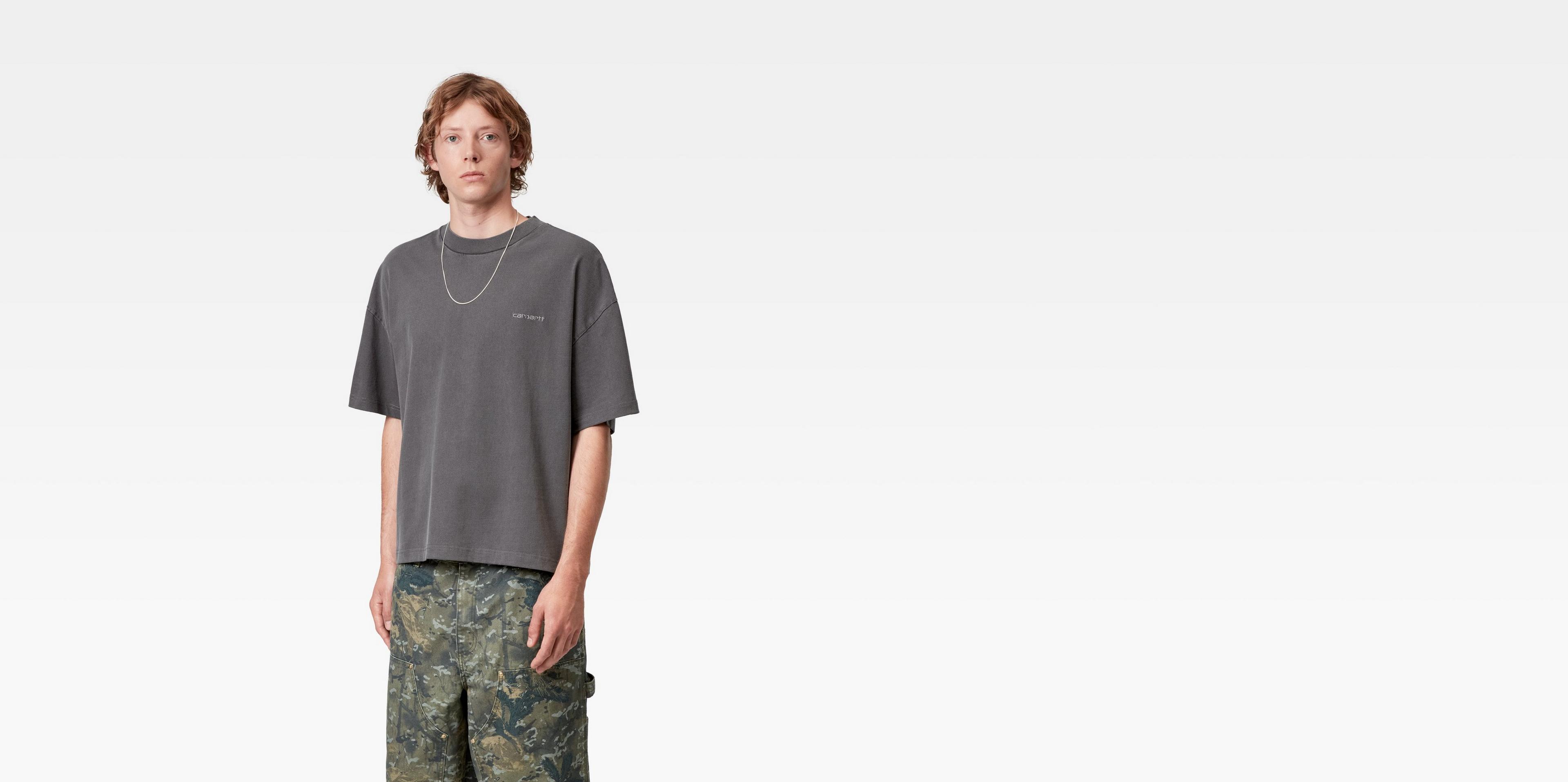 Carhartt WIP S/S Benton T-Shirt, Graphite | Official Online Store