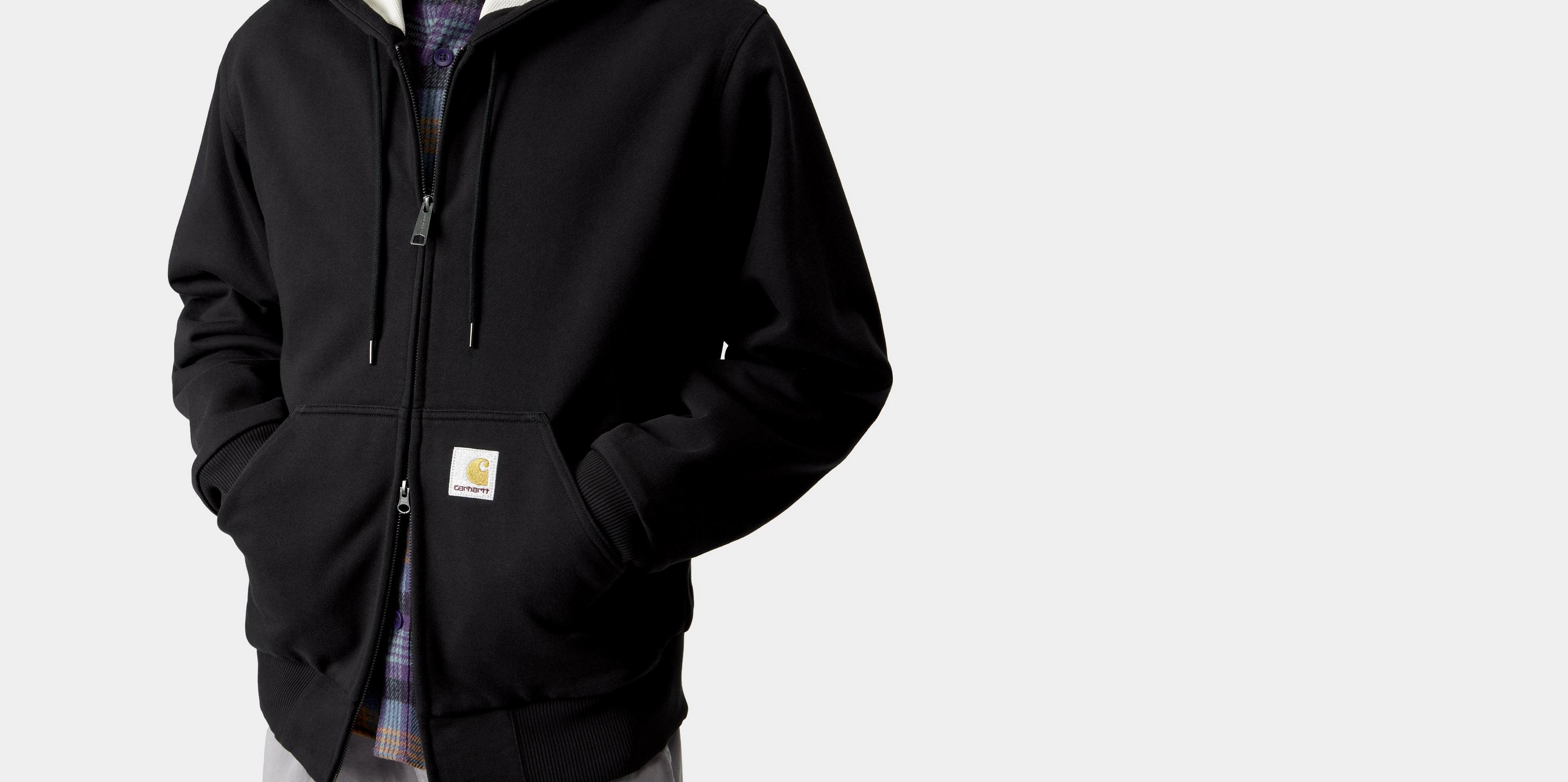 Carhartt WIP Active Sweat Jacket, Black | Official Online Store