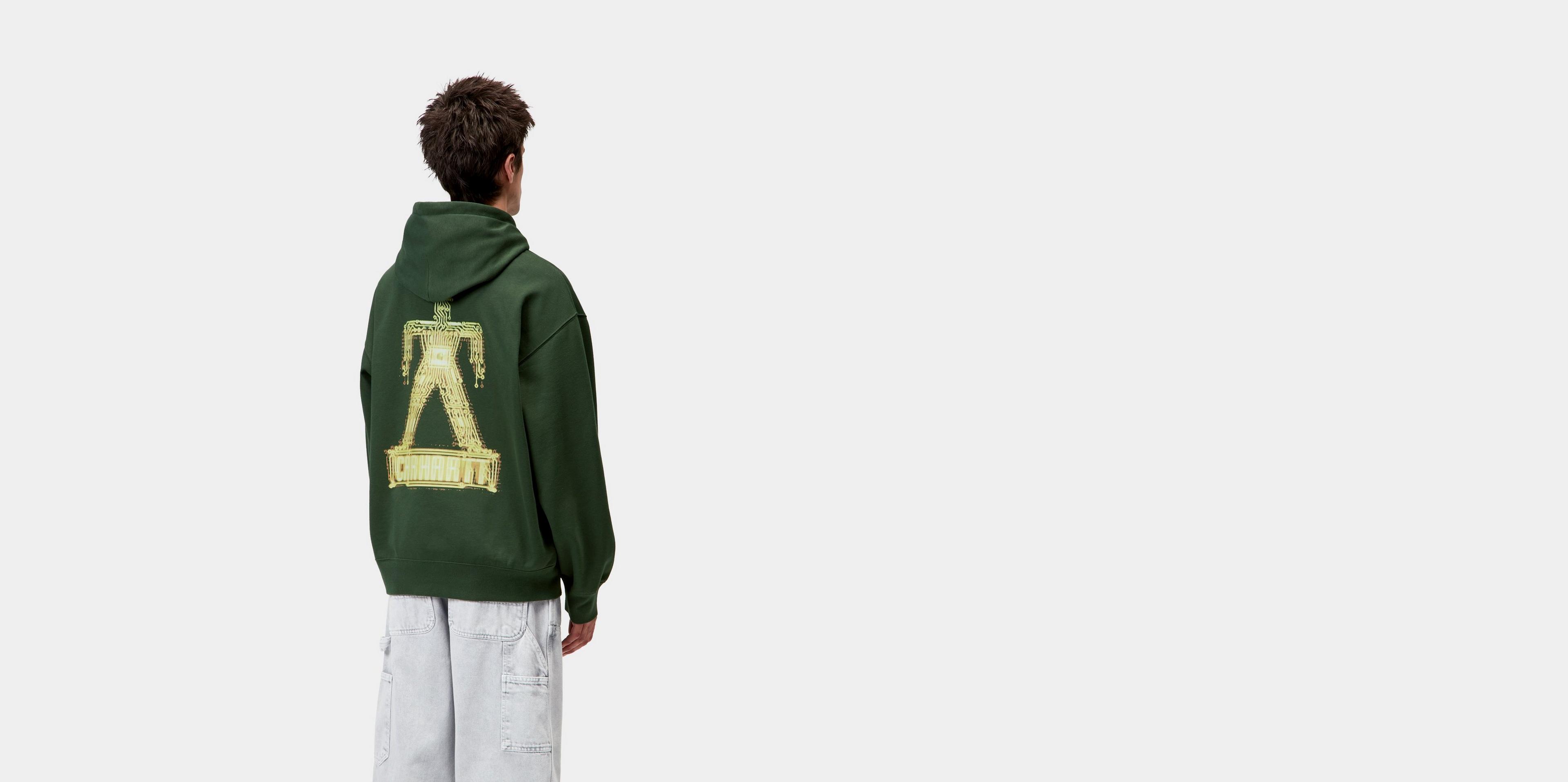 Carhartt WIP Hooded Electric Boogie Sweatshirt, Sycamore Tree ...