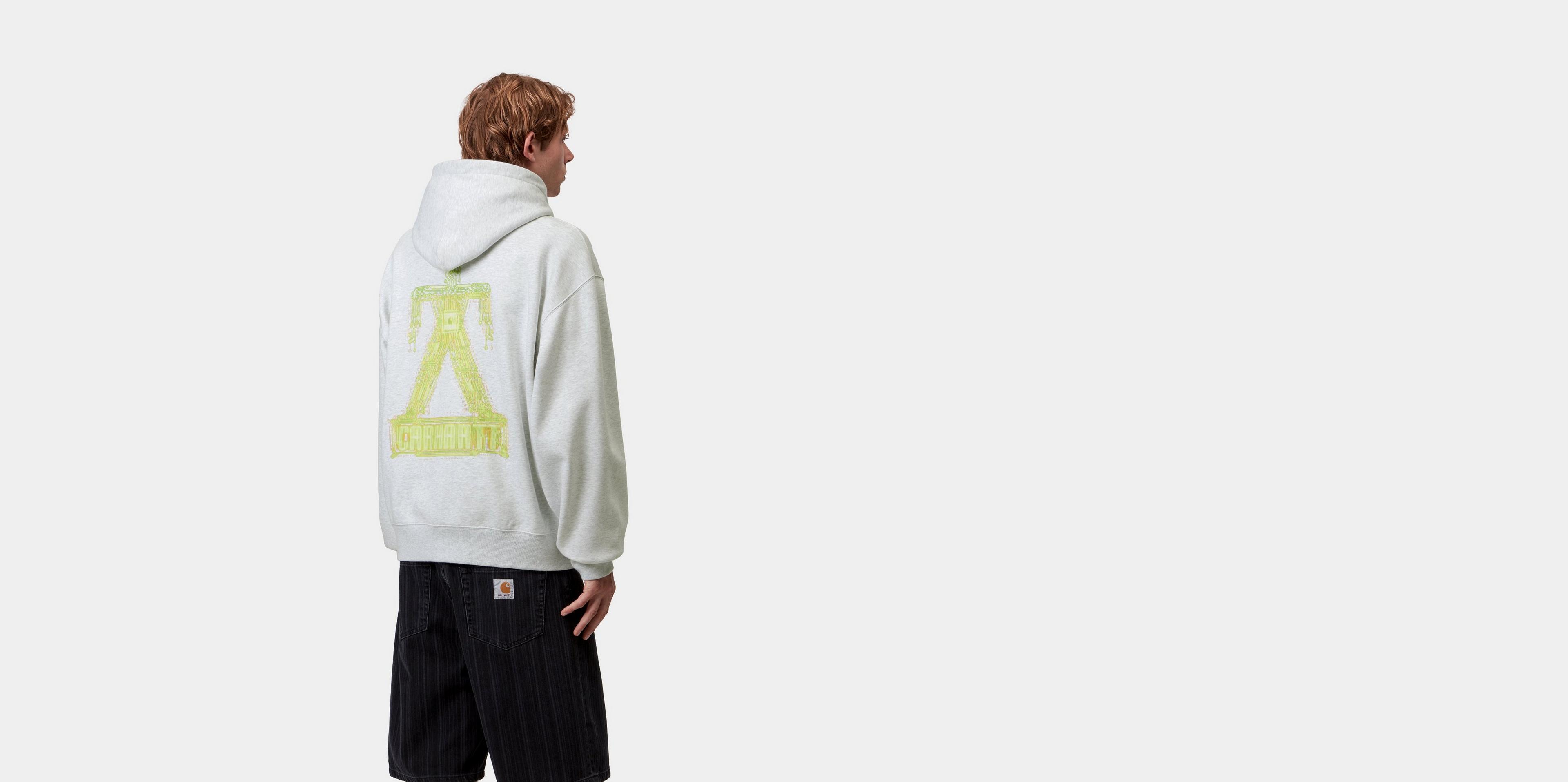 Carhartt WIP Hooded Electric Boogie Sweatshirt, Ash Heather | Official ...