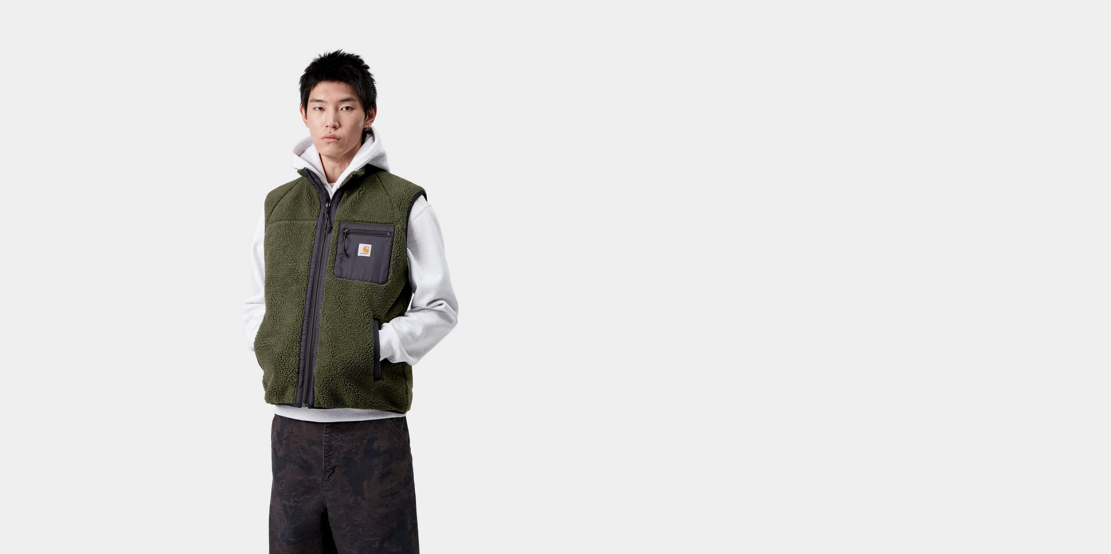 Carhartt WIP Prentis Vest Liner, Opuntia / Black | Official Online Store