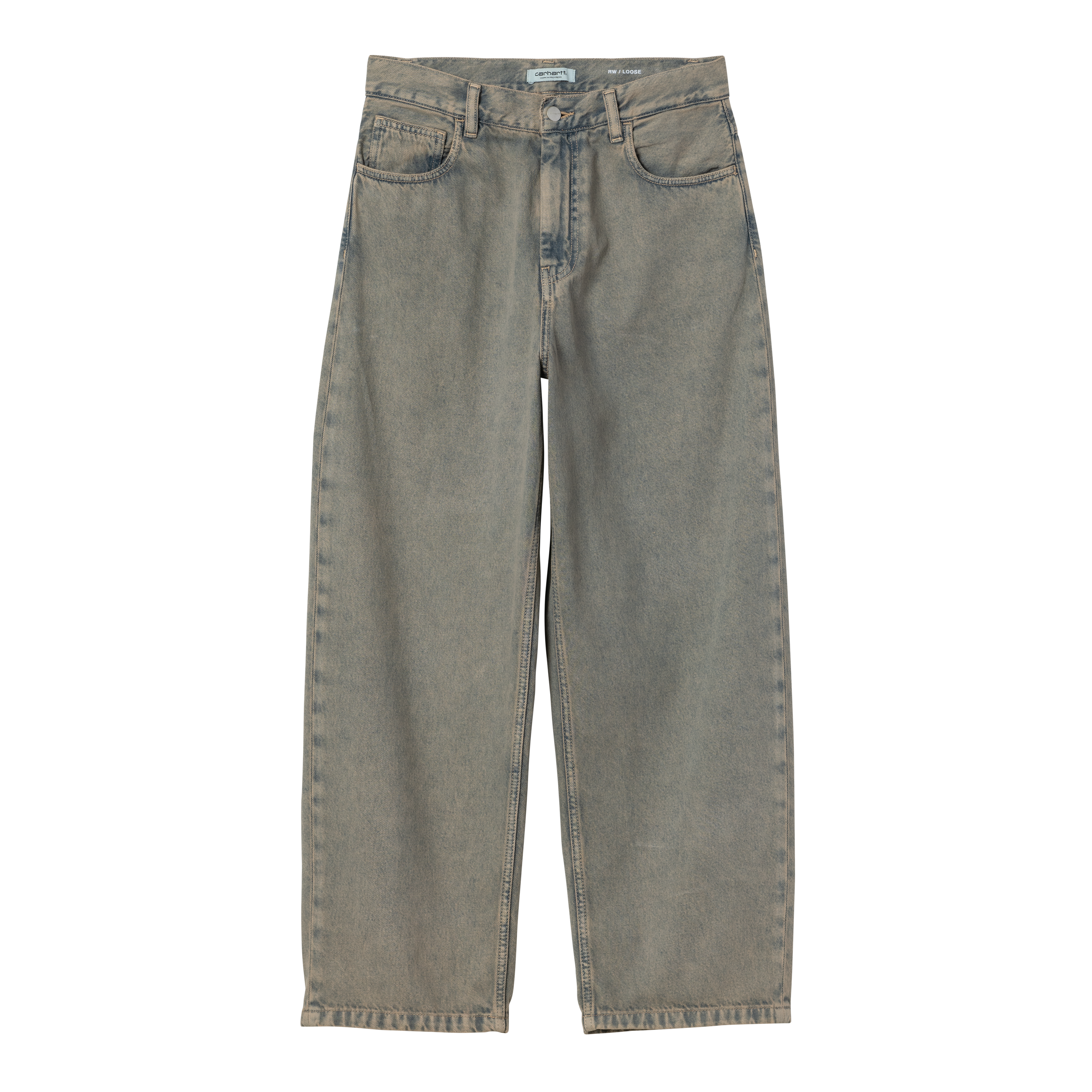 Carhartt WIP W' Brandon Pant, Blue / Leather | Official Online Store