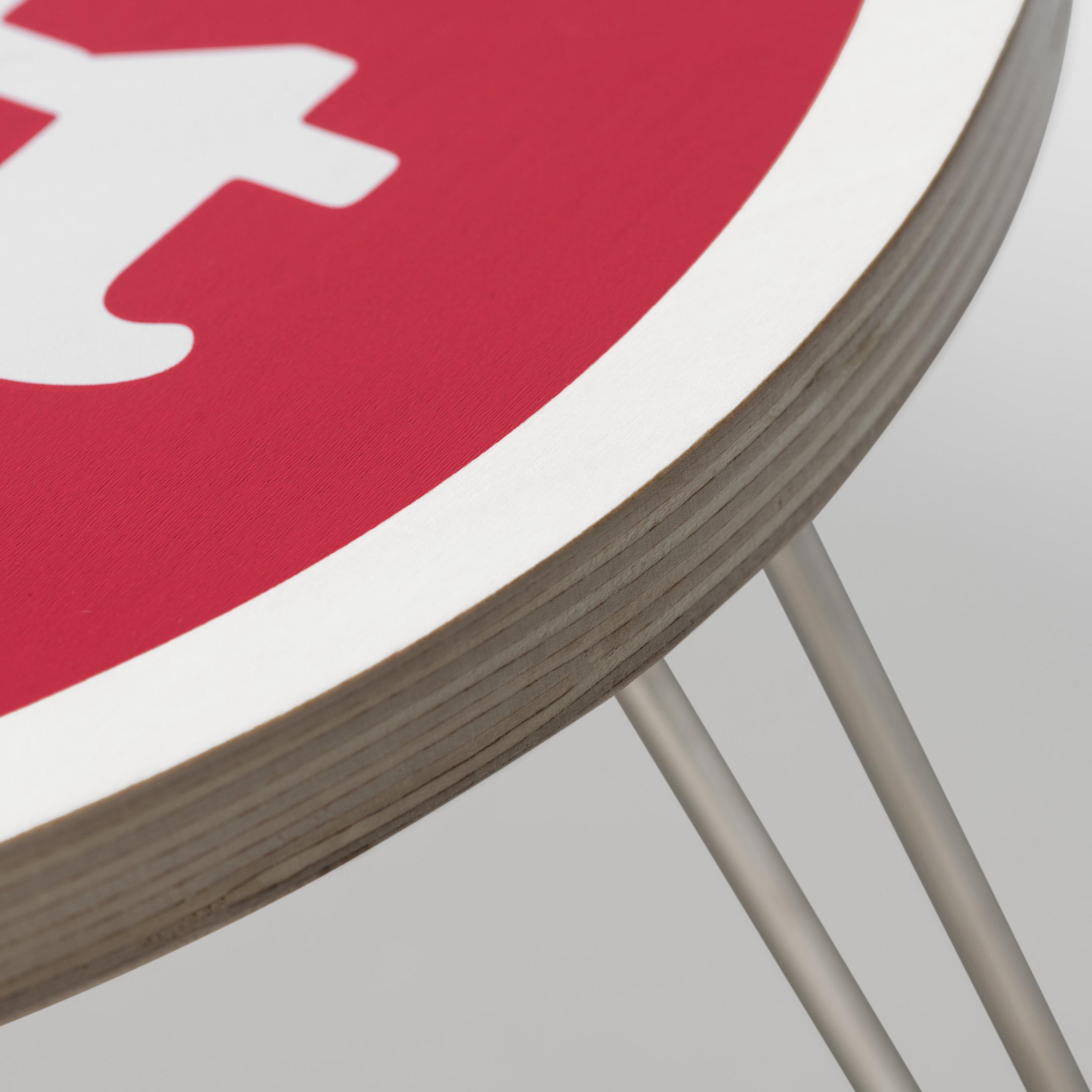Carhartt WIP Heart Folding Table, Scarlet / White | Official Online Store