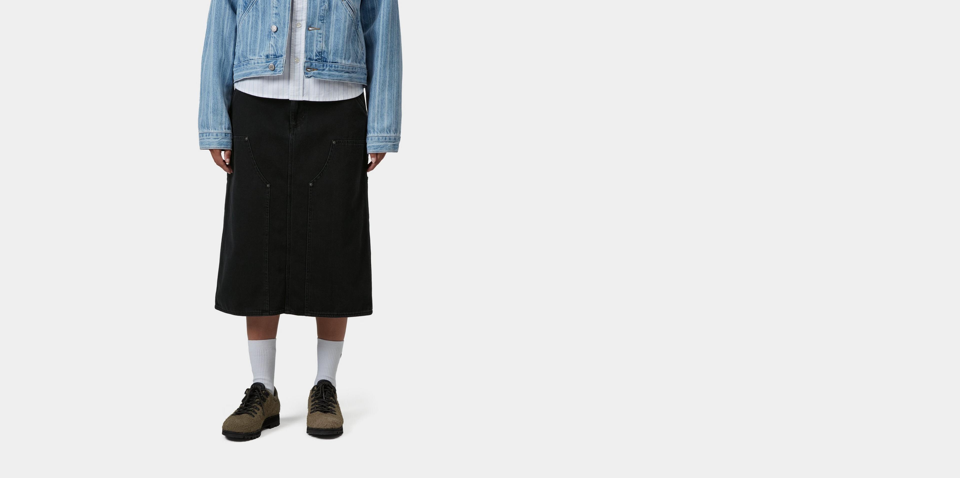 Carhartt WIP W' Double Knee Skirt, Black | Official Online Store