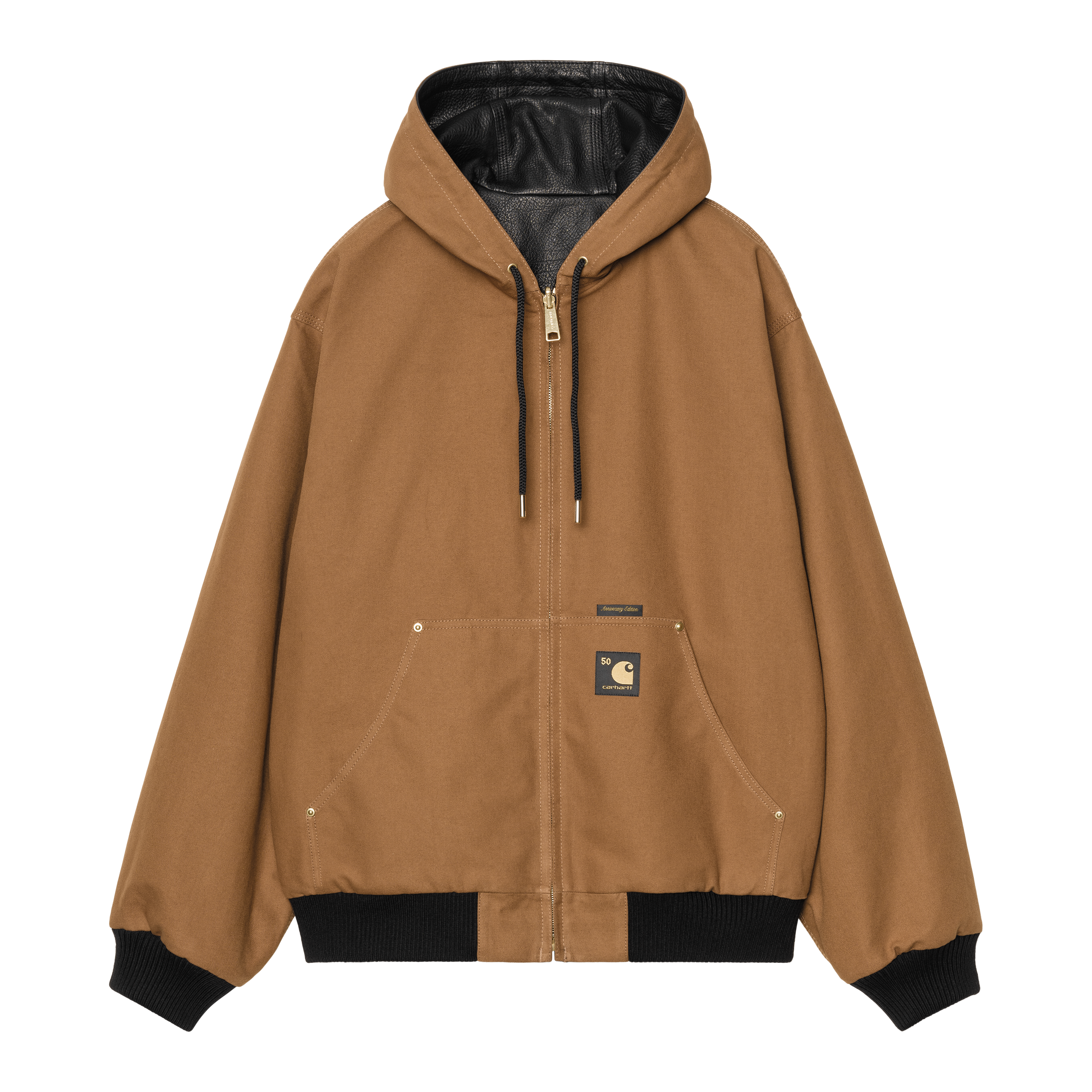 Carhartt WIP OG Active Jacket 50th Anniversary Edition Leather, Black ...