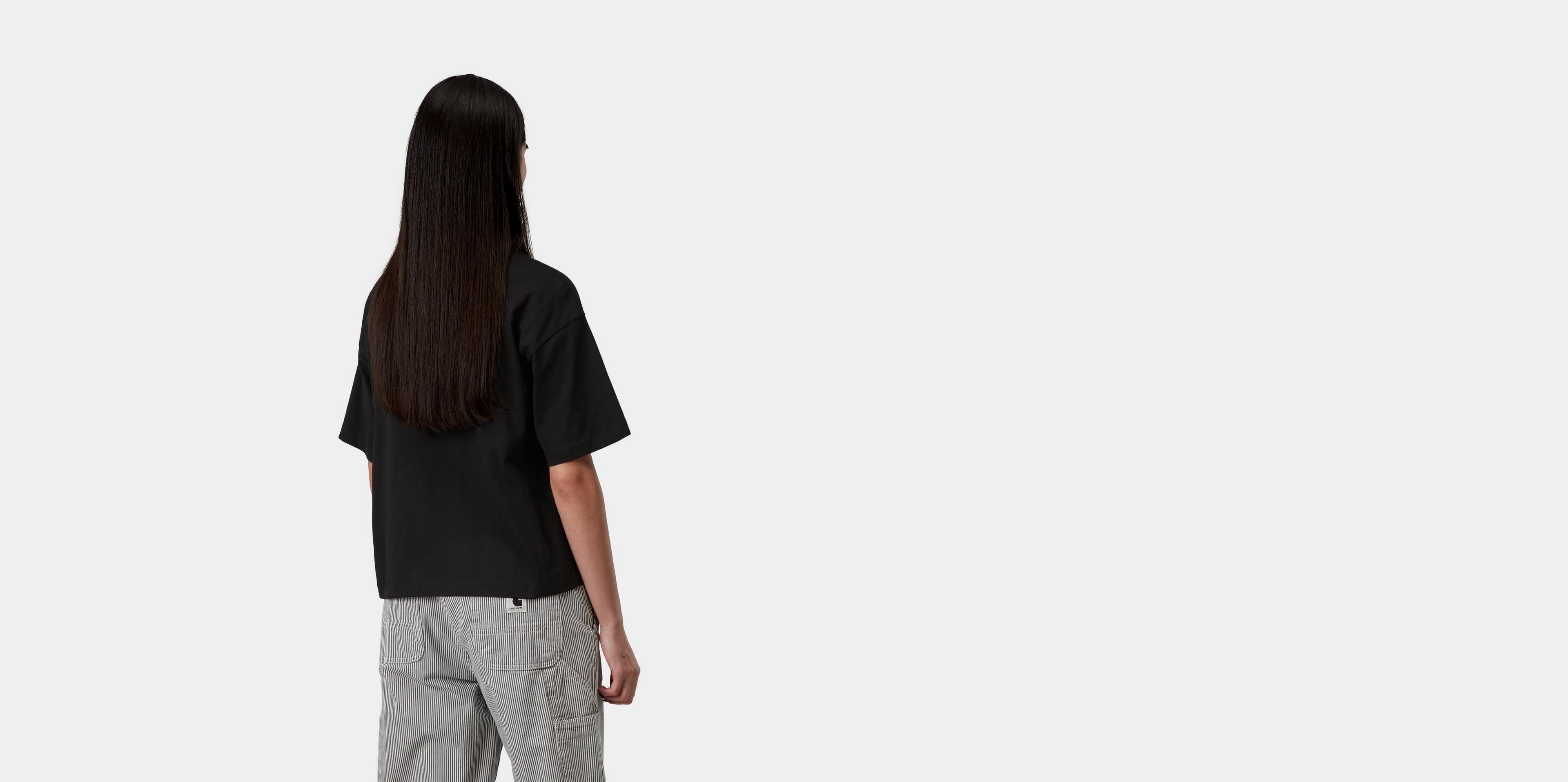 Carhartt WIP W' S/S Signet T-Shirt, Black / Wax | Official Online Store