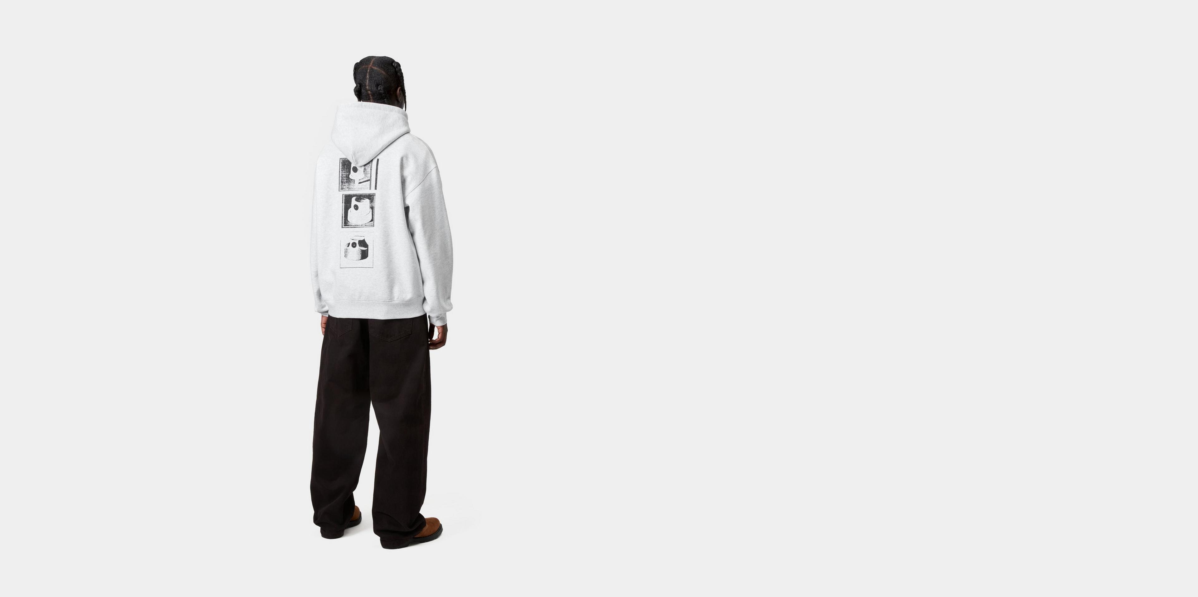 Carhartt WIP Hooded Caps Sweatshirt, Ash Heather | Boutique en ligne ...