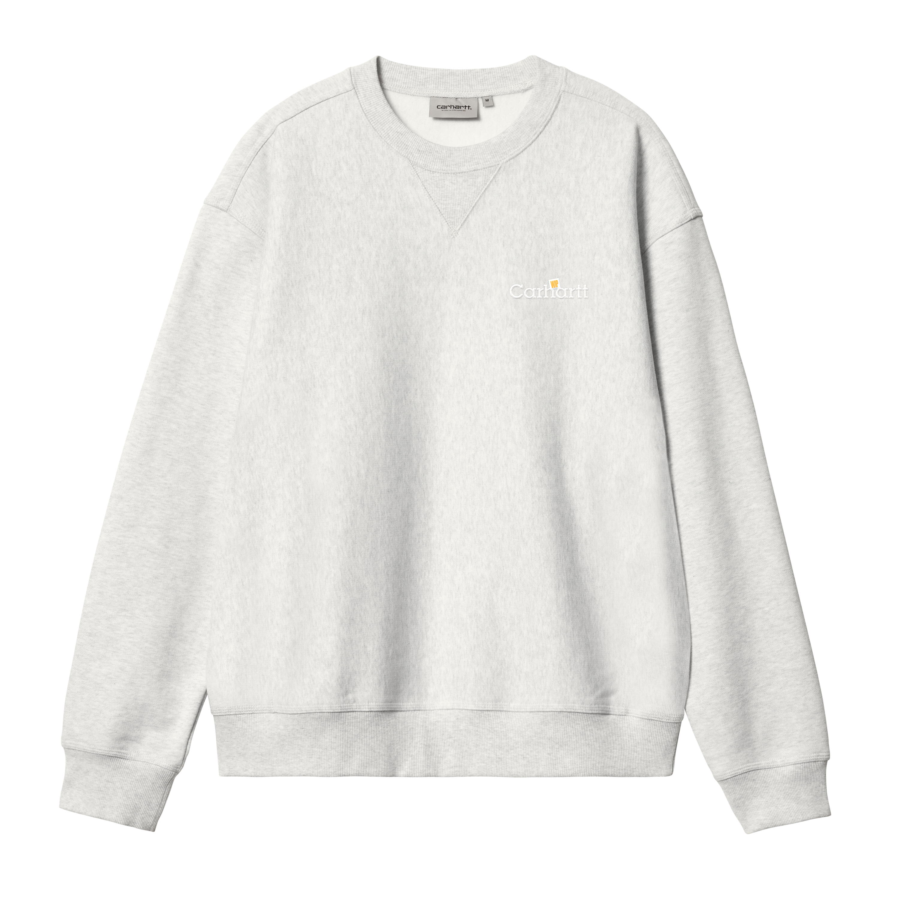 Carhartt WIP WIP Label Sweatshirt, Ash Heather | Official Online Store