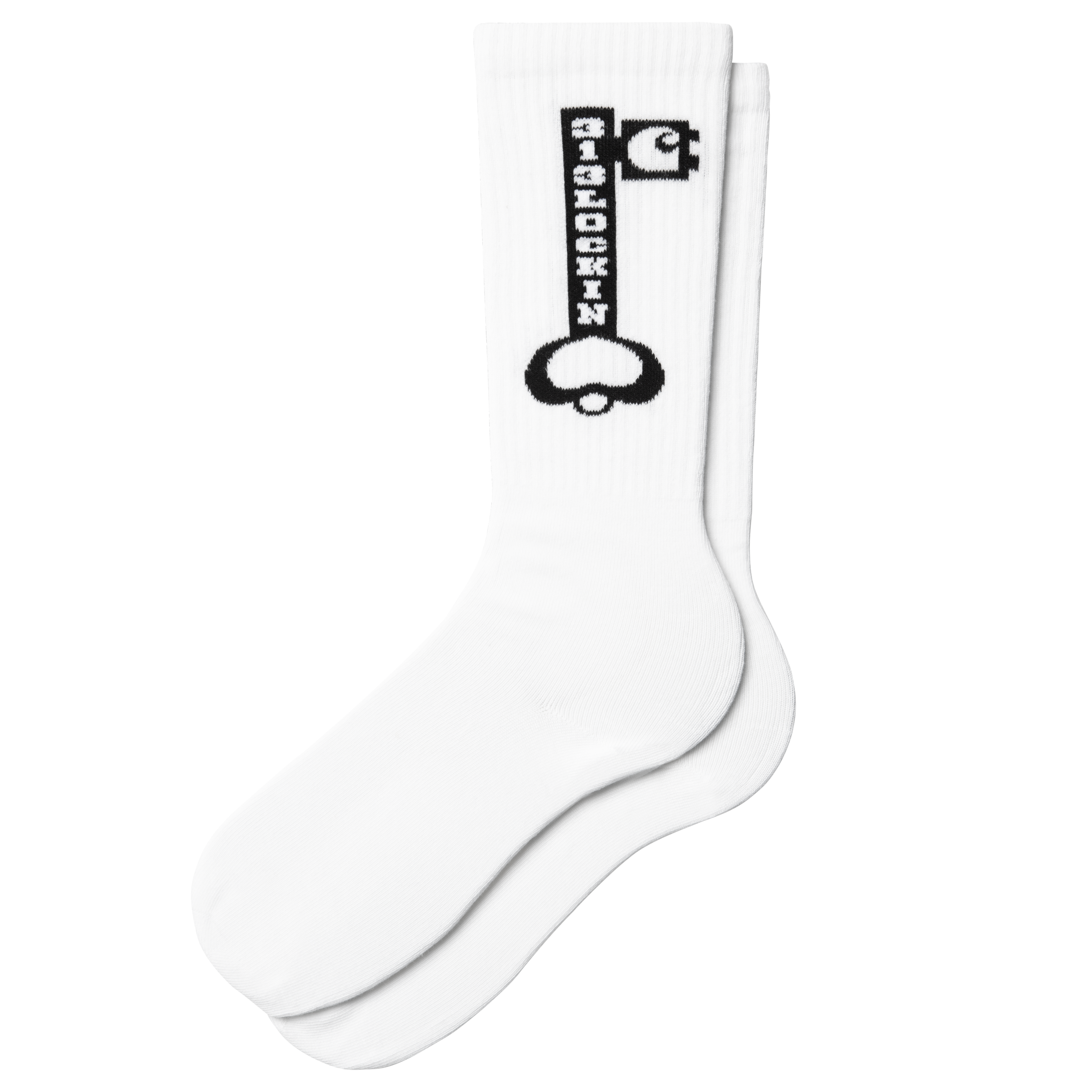 Carhartt WIP Locked Socks, White / Black | Official Online Store