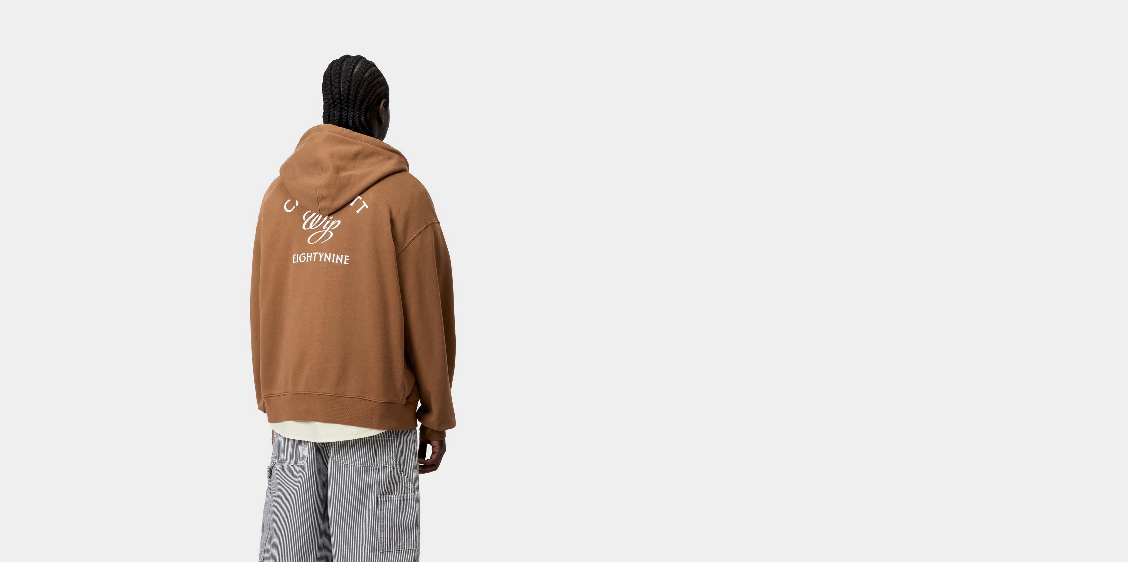 Carhartt WIP Hooded Eightynine Sweat Jacket, Hamilton Brown | Negozio ...