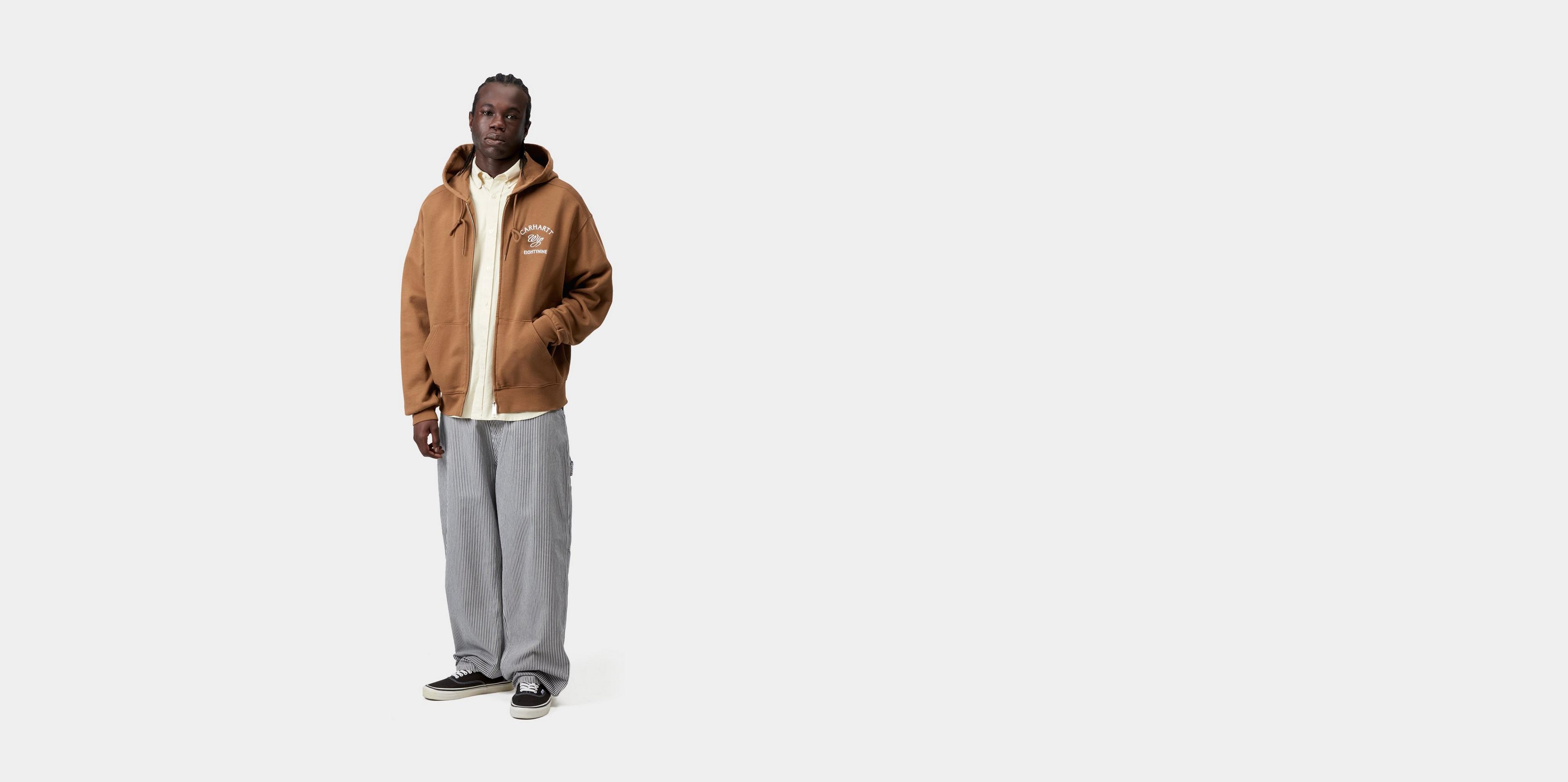 Carhartt WIP Hooded Eightynine Sweat Jacket, Hamilton Brown | Negozio ...