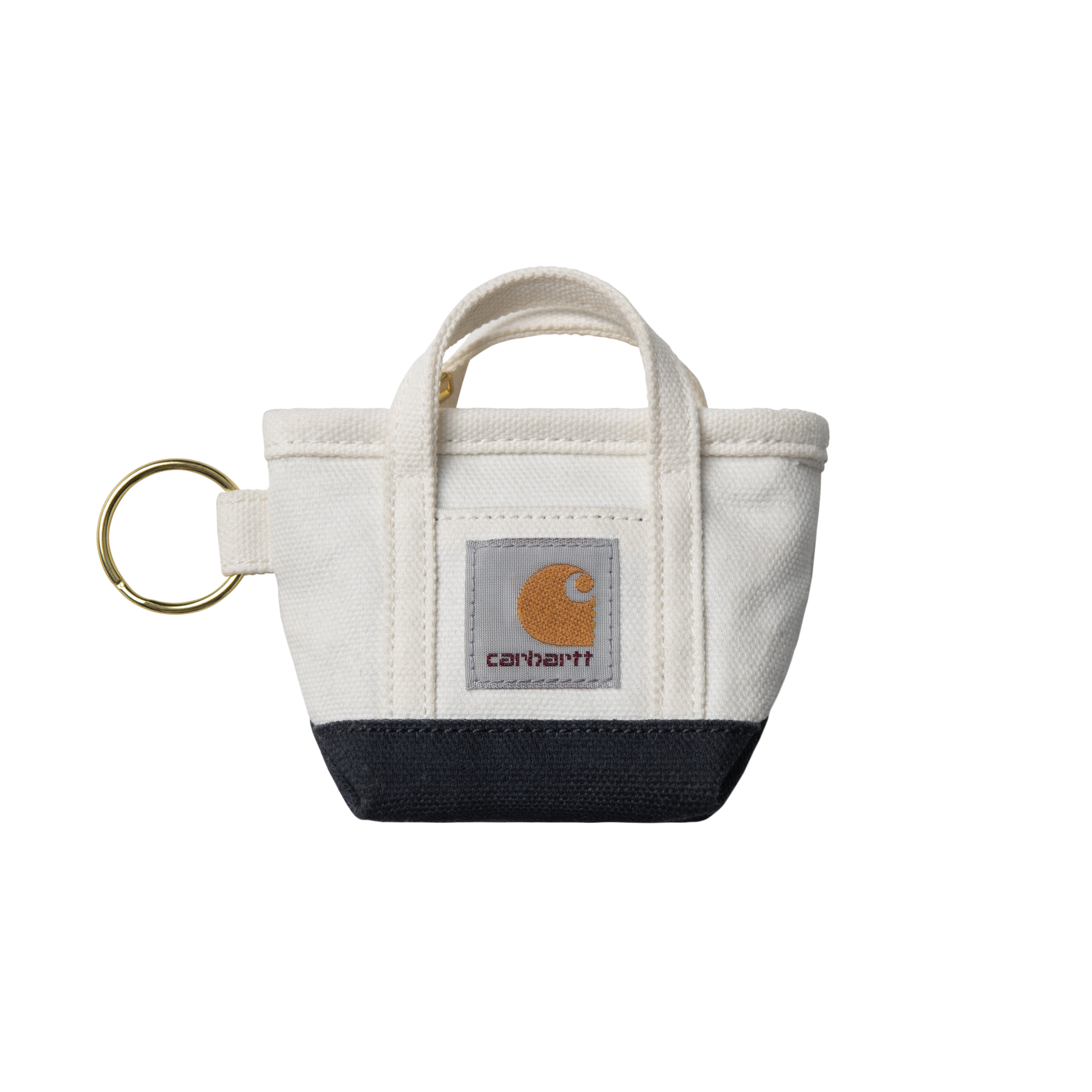 Carhartt WIP Mini Tote Bag Keychain, Natural / Blue | Official Online Store
