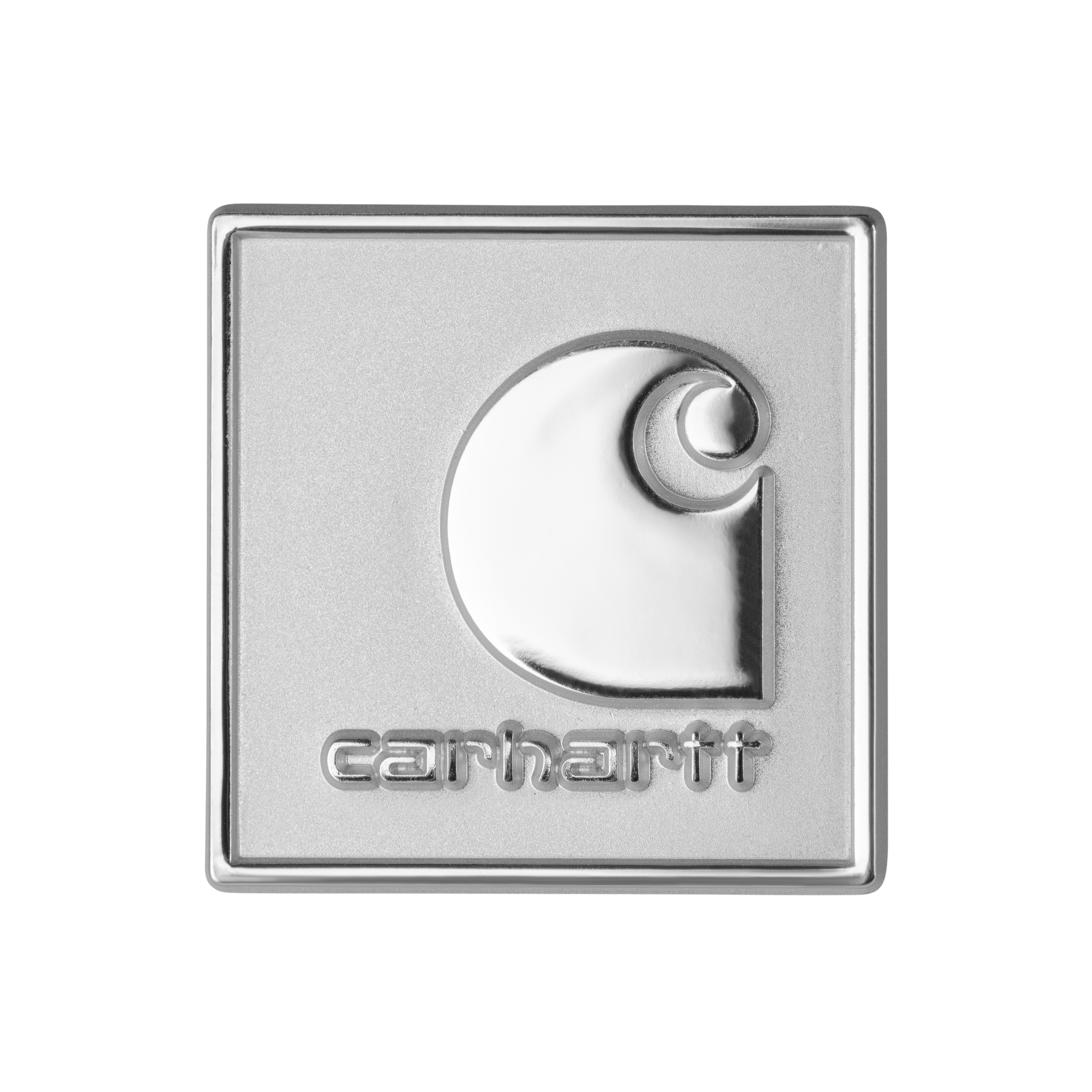 Carhartt WIP Square Label Pin, Silver | Boutique en ligne officielle