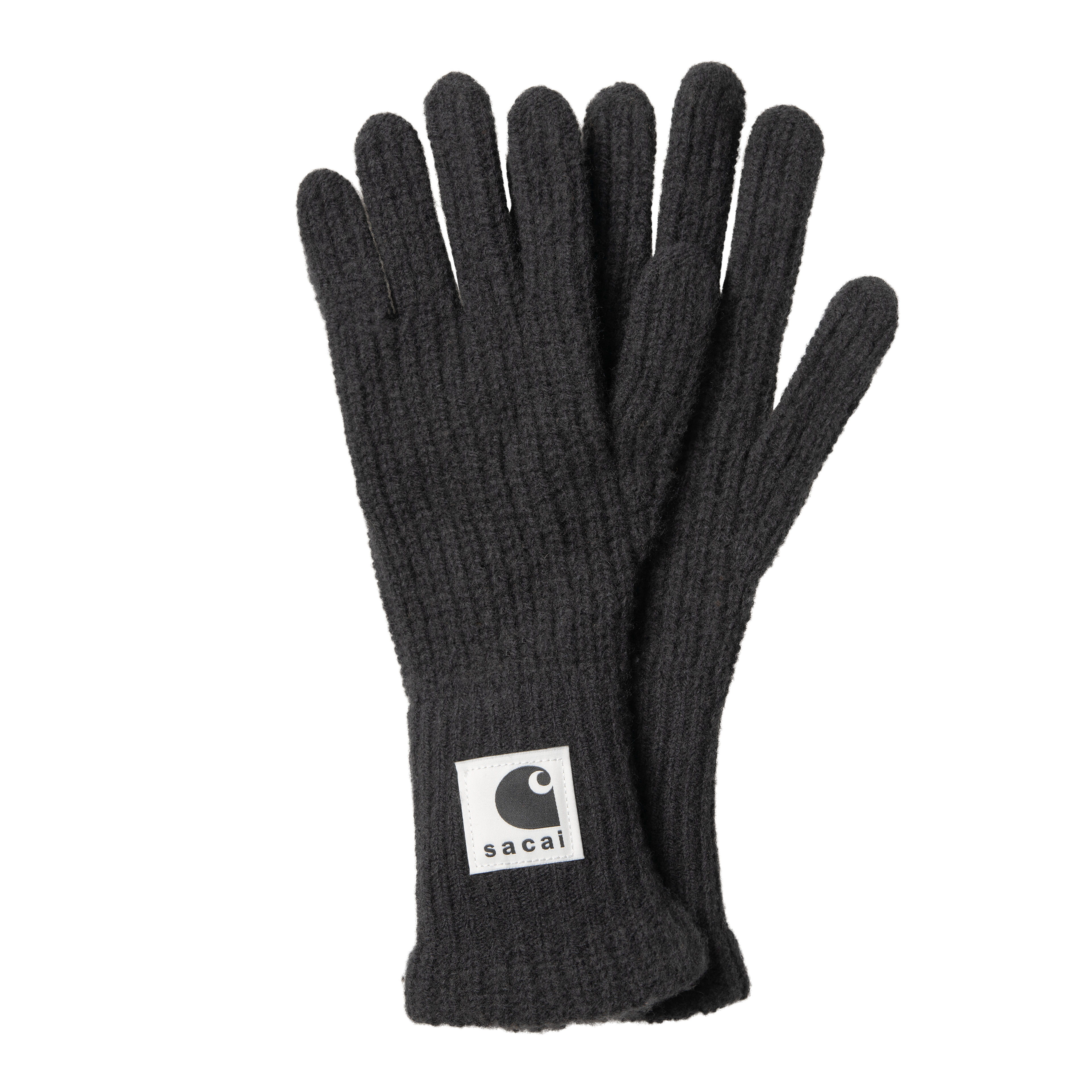 Carhartt WIP Carhartt WIP Wool Knit Gloves, Sacai Black | Official ...