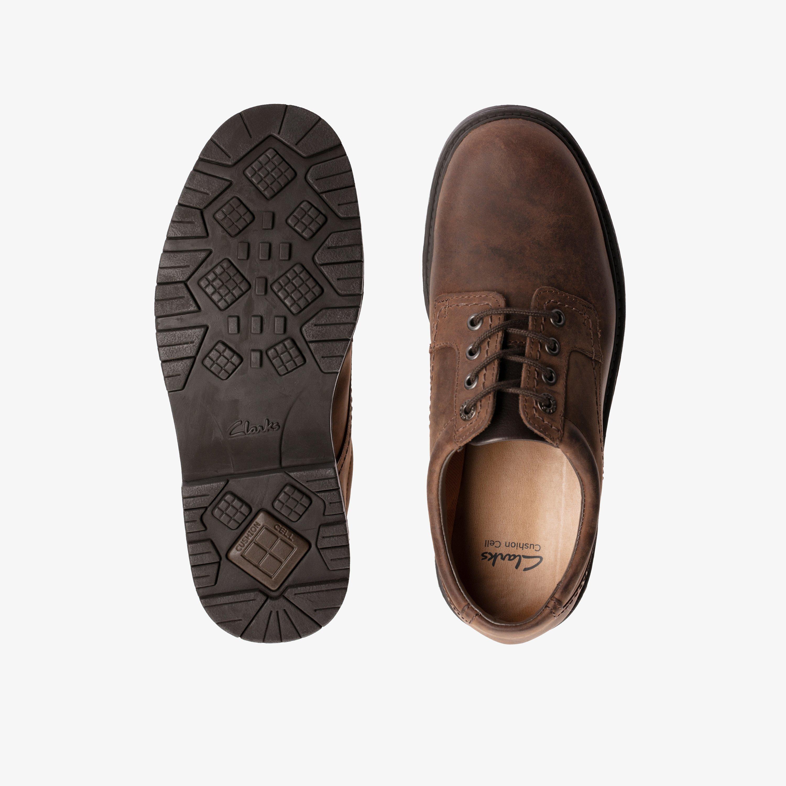 Mens Lane Stride Brown Leather Shoes Lace Up | Clarks Outlet