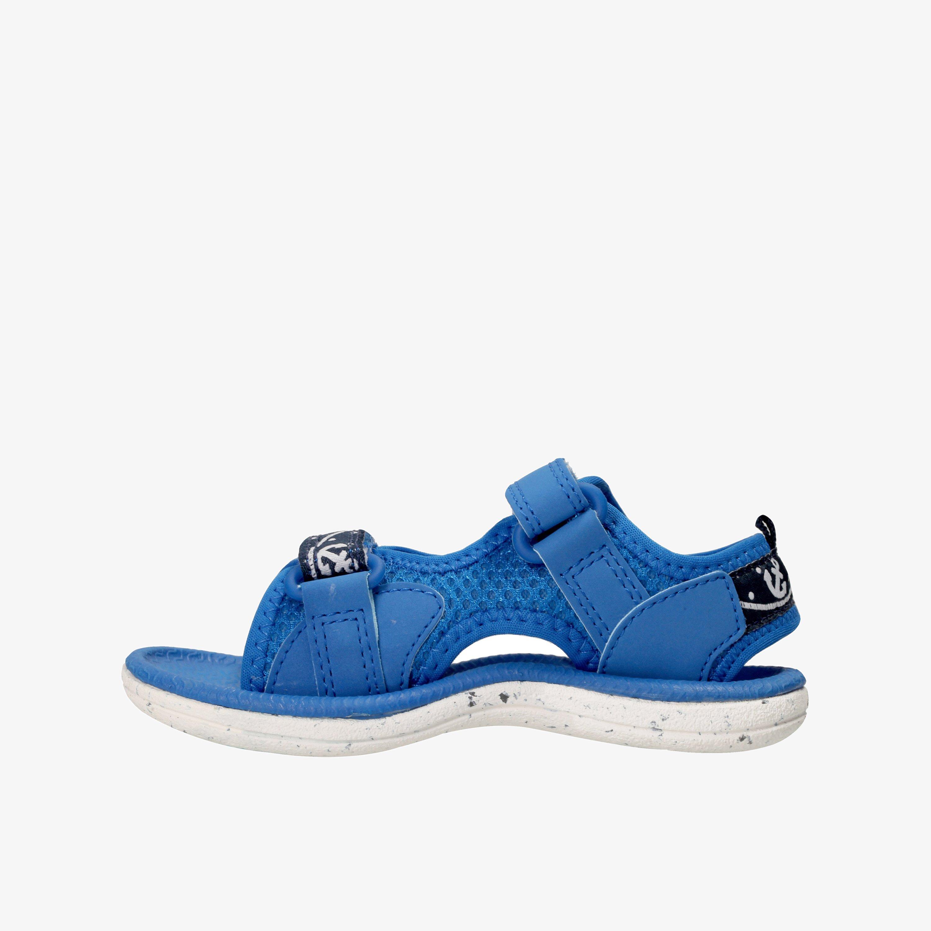 Boys Piranha Boy Toddler Navy Synthetic Flat Sandals | Clarks