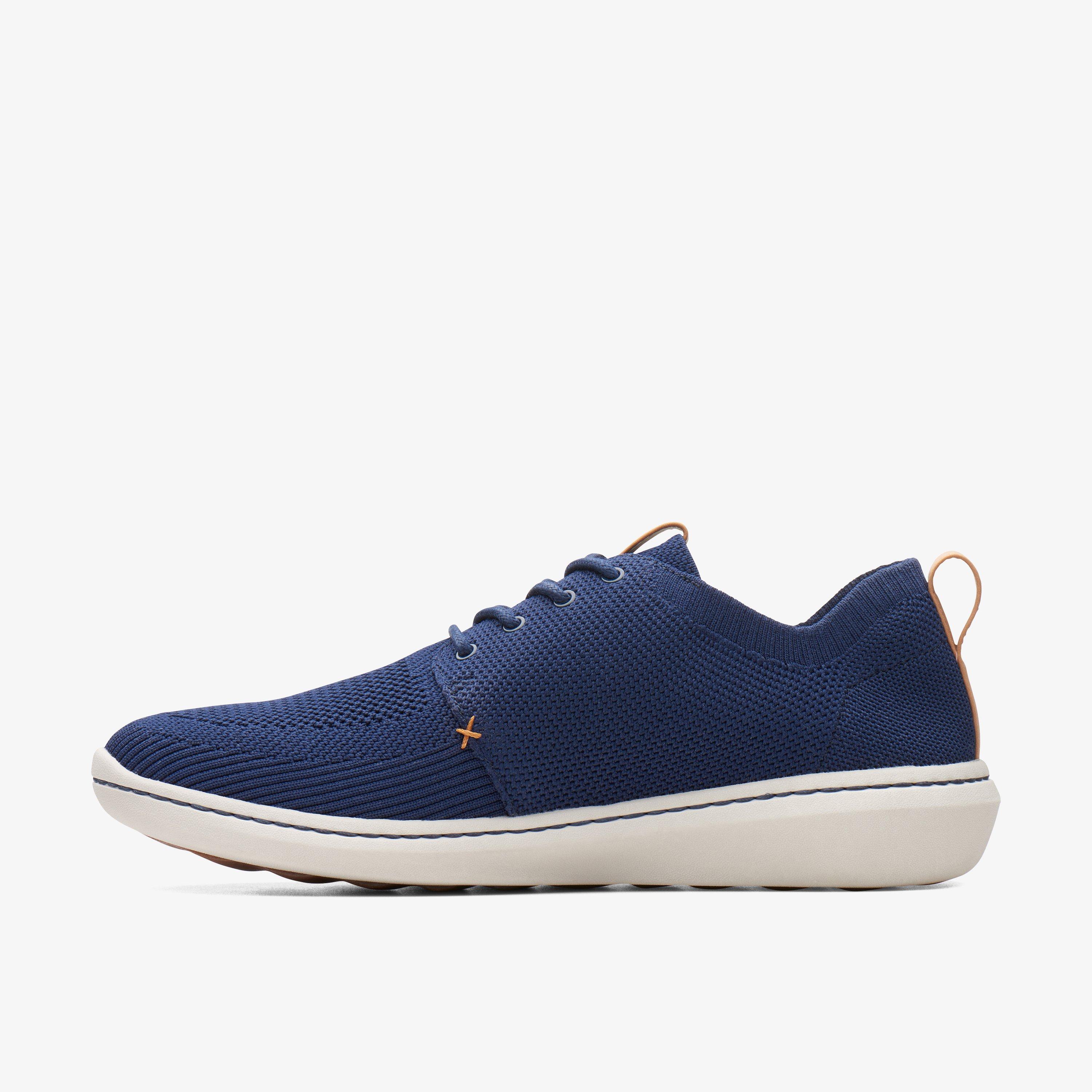 Mens Step Urban Mix Navy Lace Up Trainers | Clarks