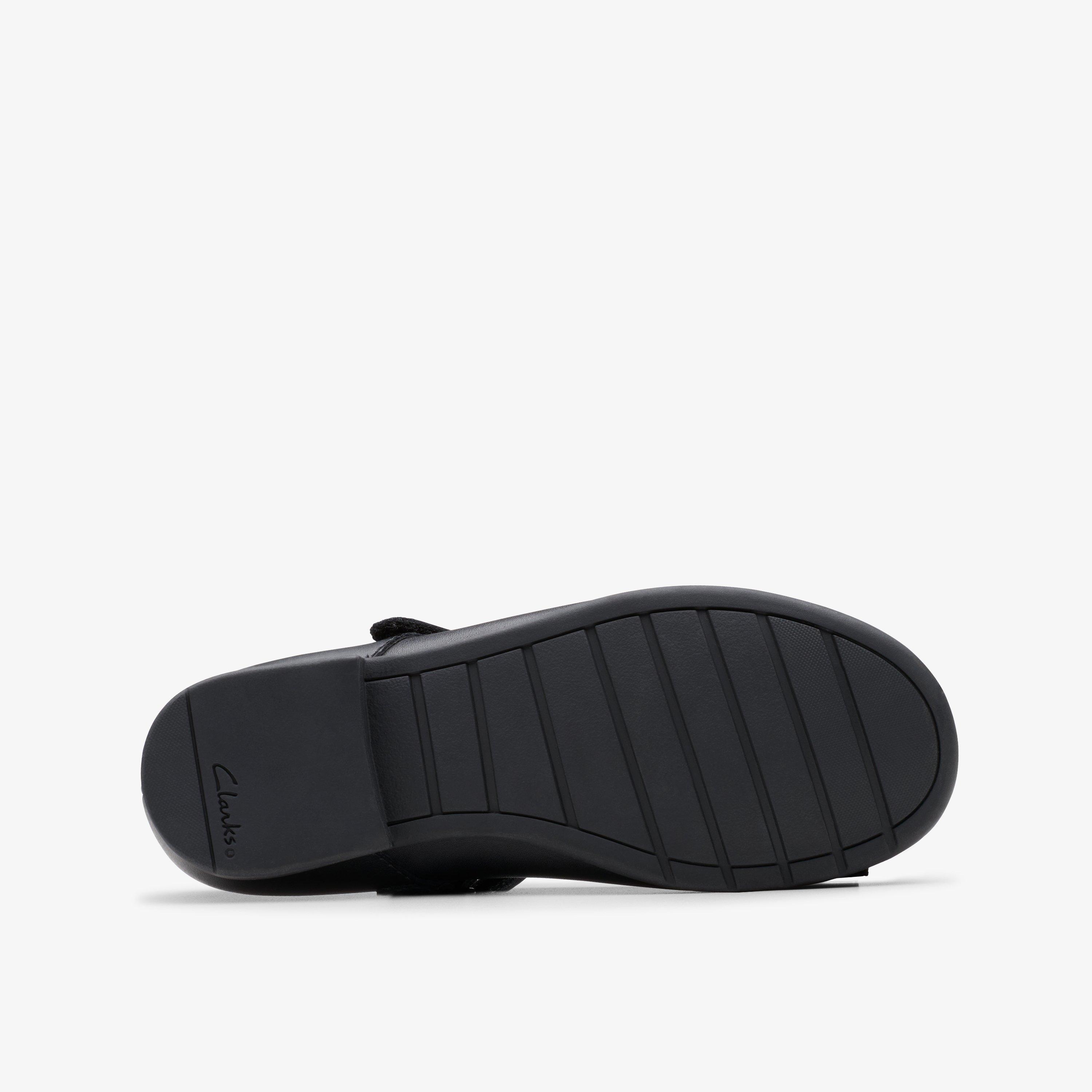 Girls Scala Tap Kid Black Leather Shoes | Clarks