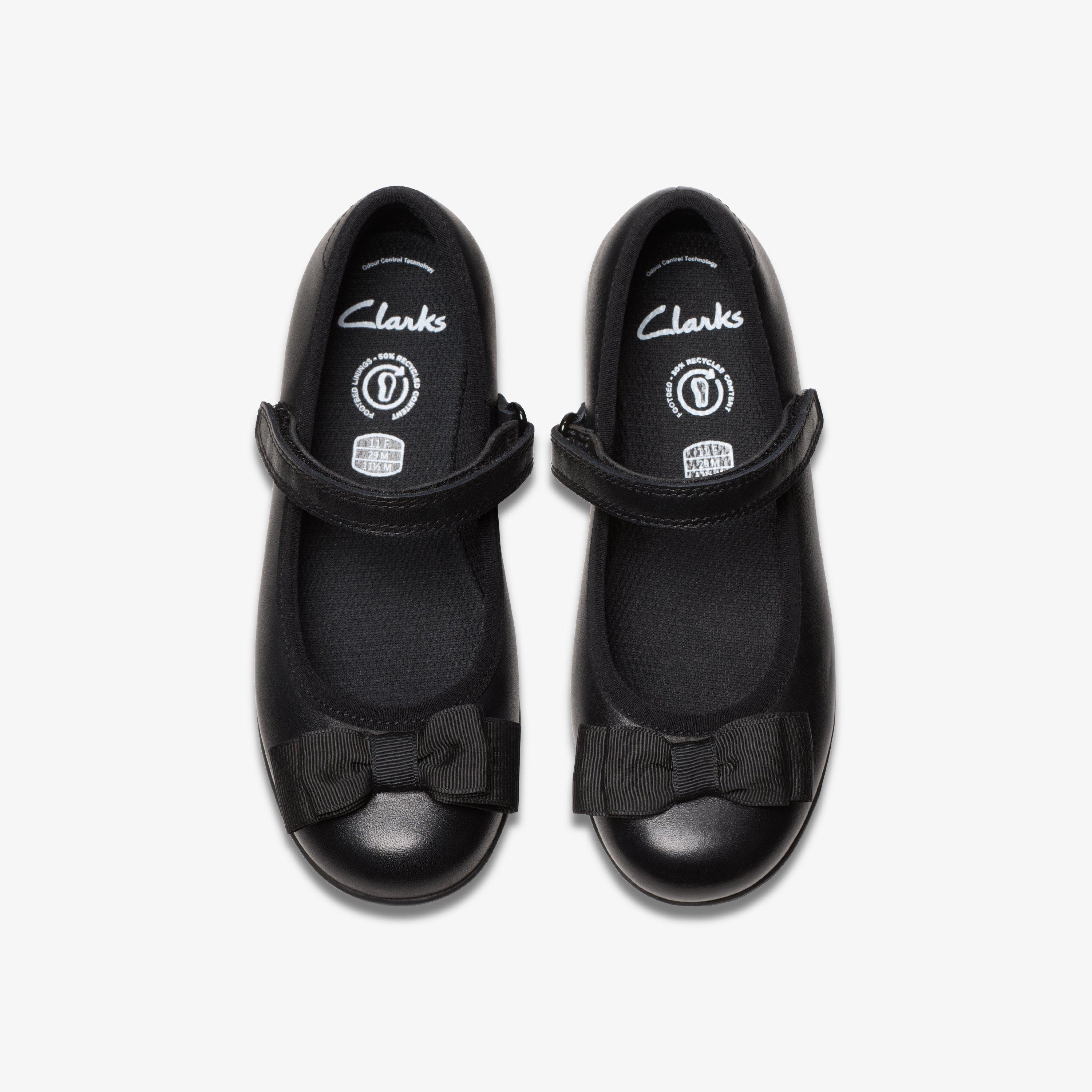 Girls Scala Tap Kid Black Leather Shoes | Clarks