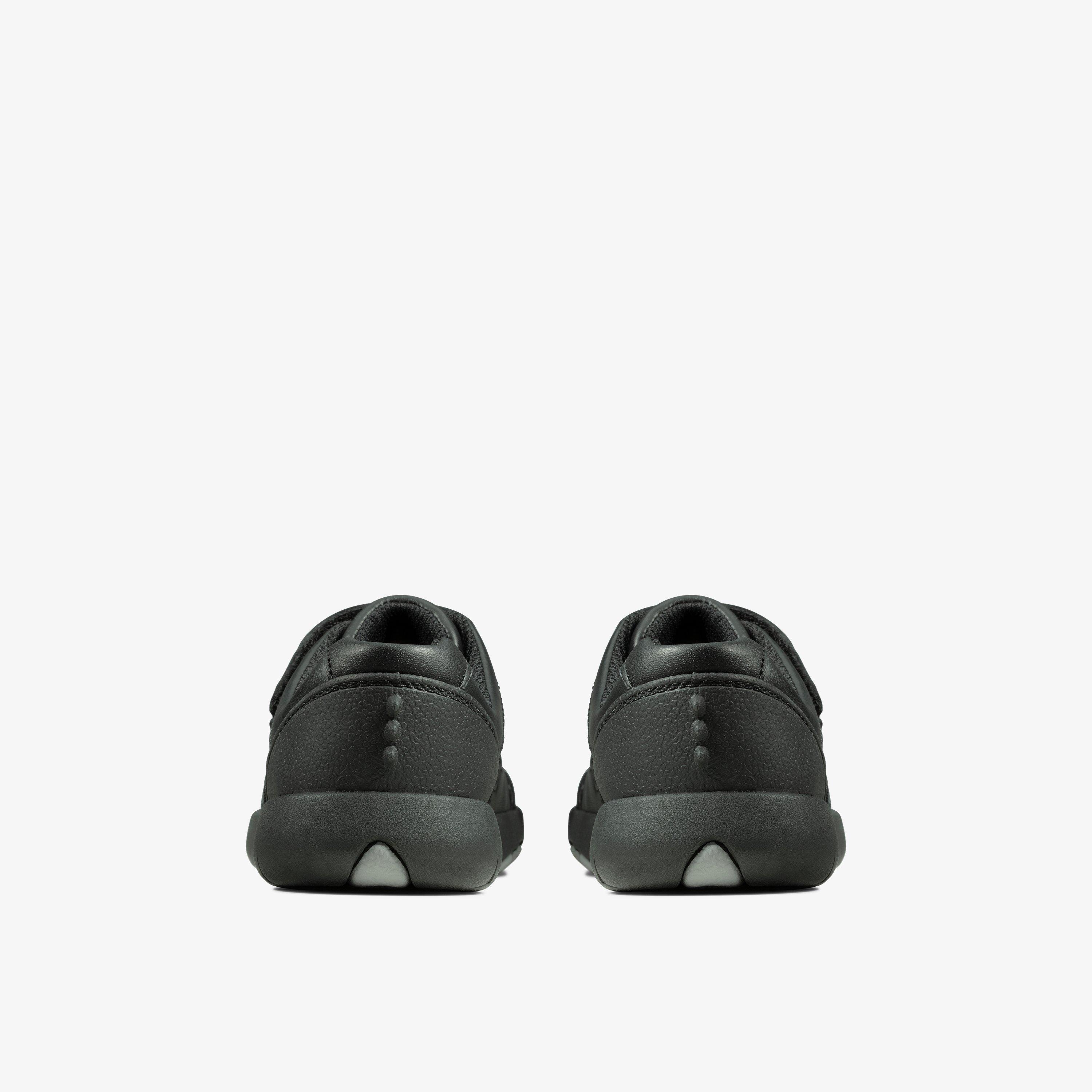 Boys Rex Pace Toddler Black Leather Shoes Riptape School Shoes | Clarks ...