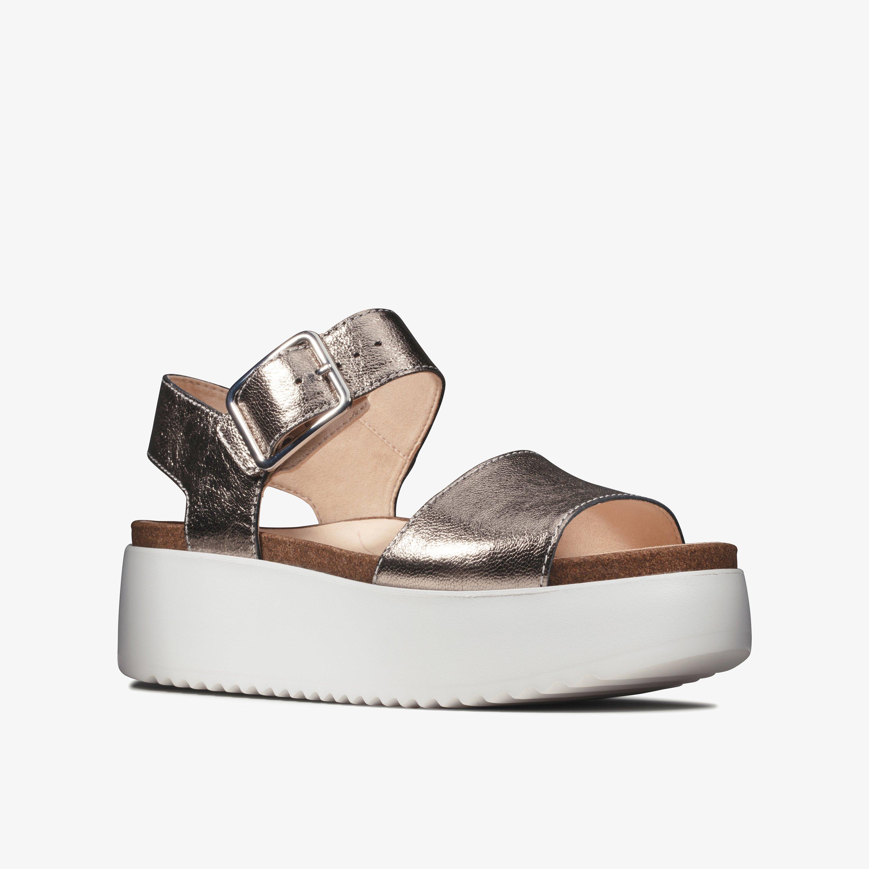 Womens Botanic Strap Stone Flat Sandals | Clarks
