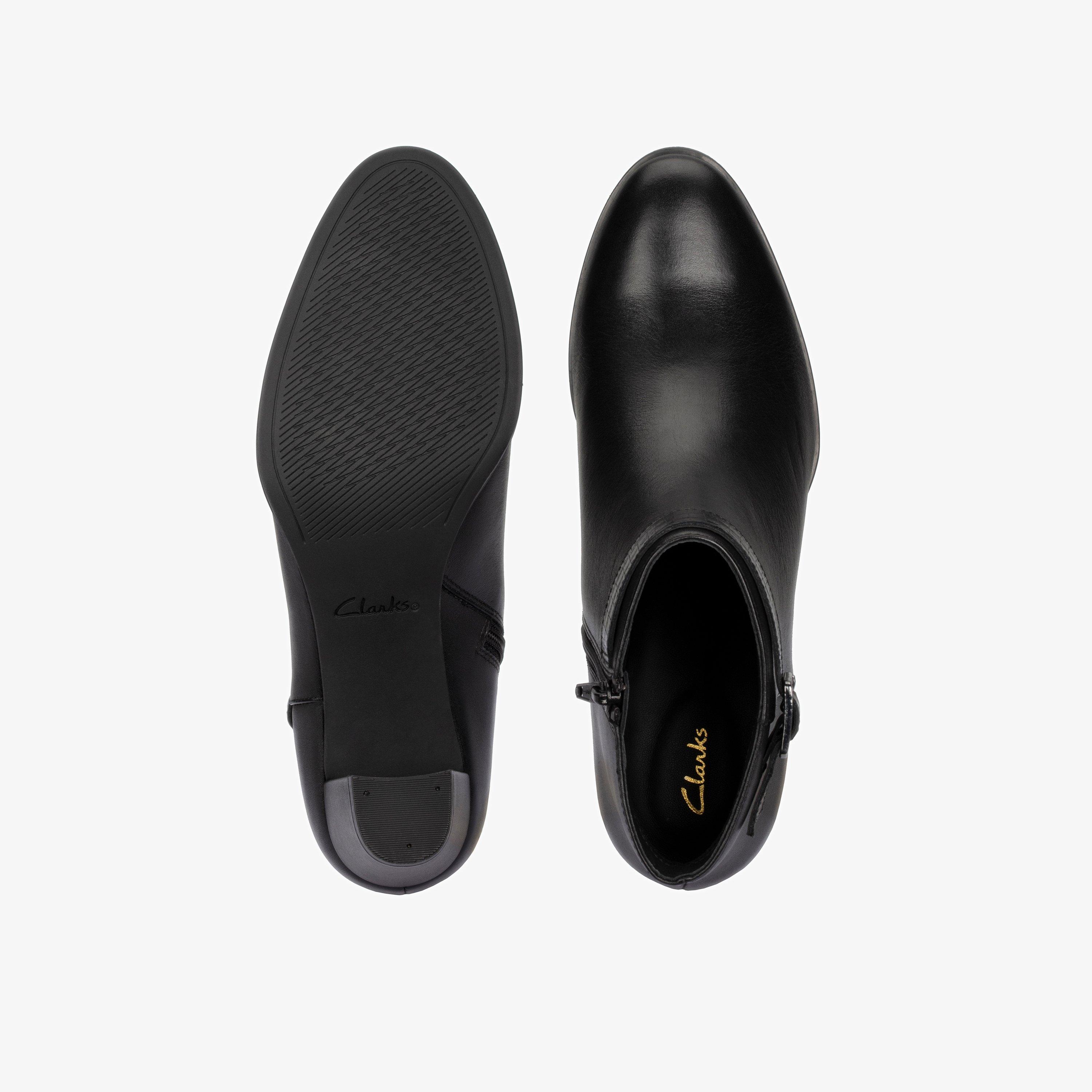 Bottes pour femmes Kaylin 60 Boot en cuir noir | Clarks