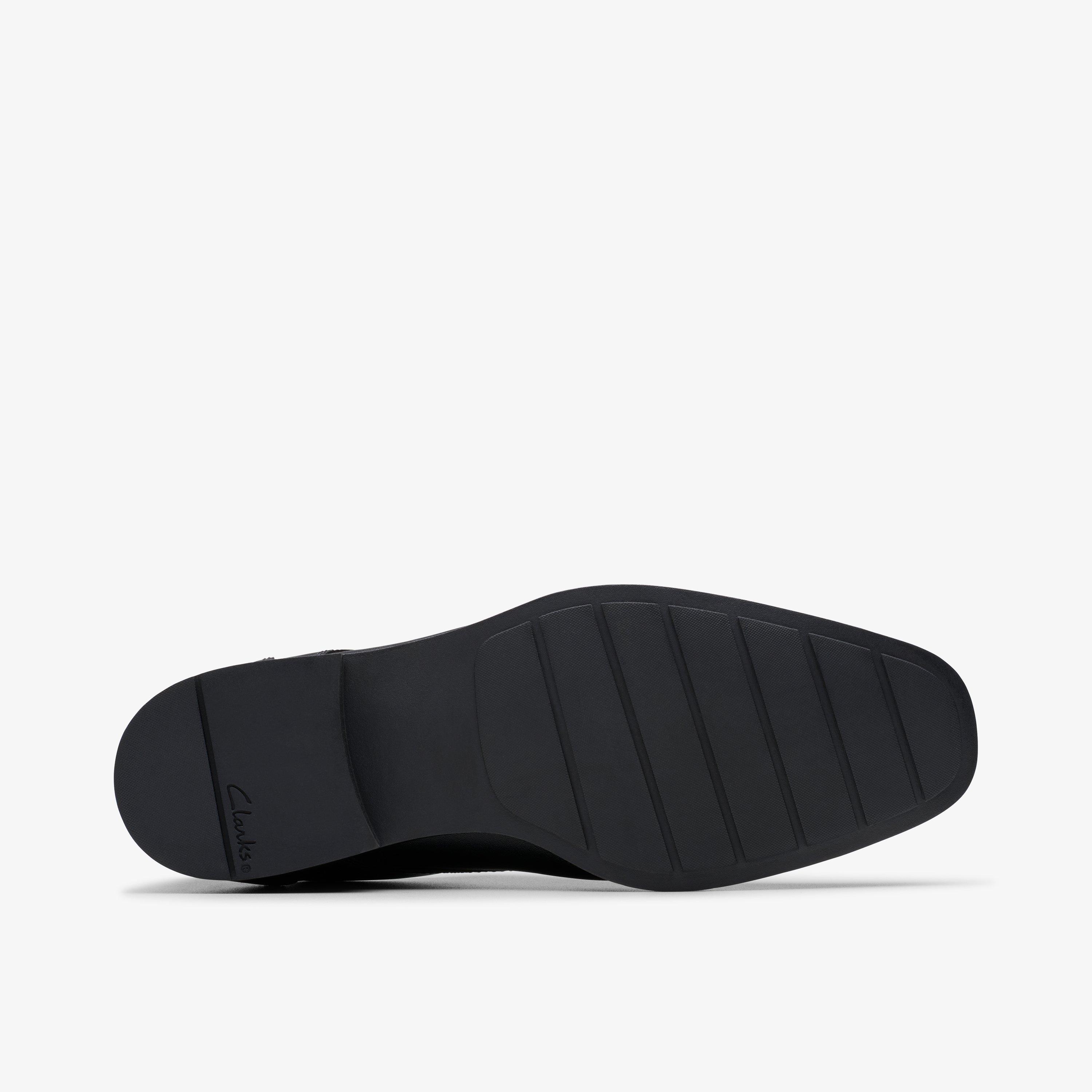 Boys Scala Step Youth Black Leather Shoes Lace Up School Shoes | Clarks ...