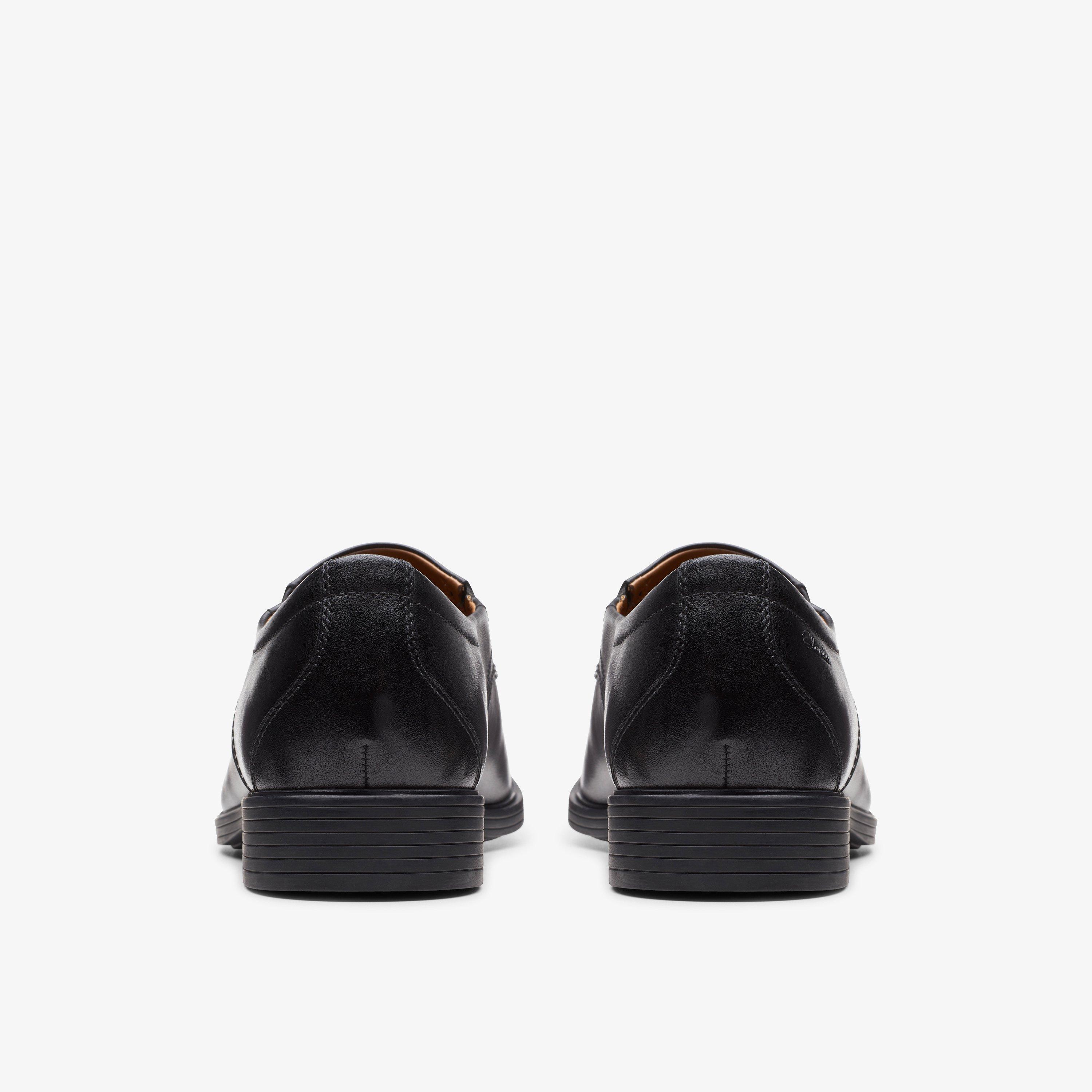 Men's Whiddon Step Black Leather Loafers | Clarks