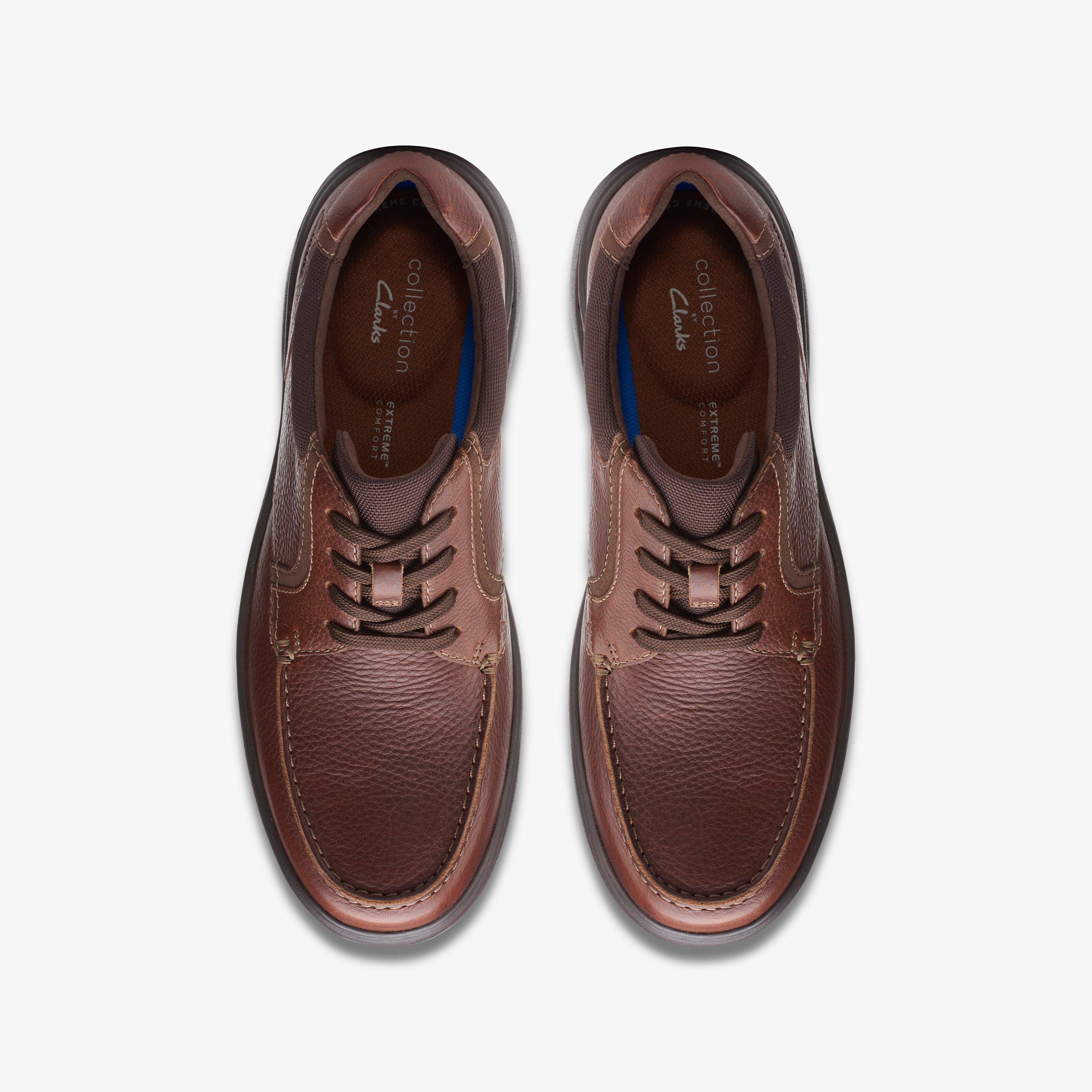 Mens Bradley Vibe Tan Tumbled Leather Moccasins | Clarks