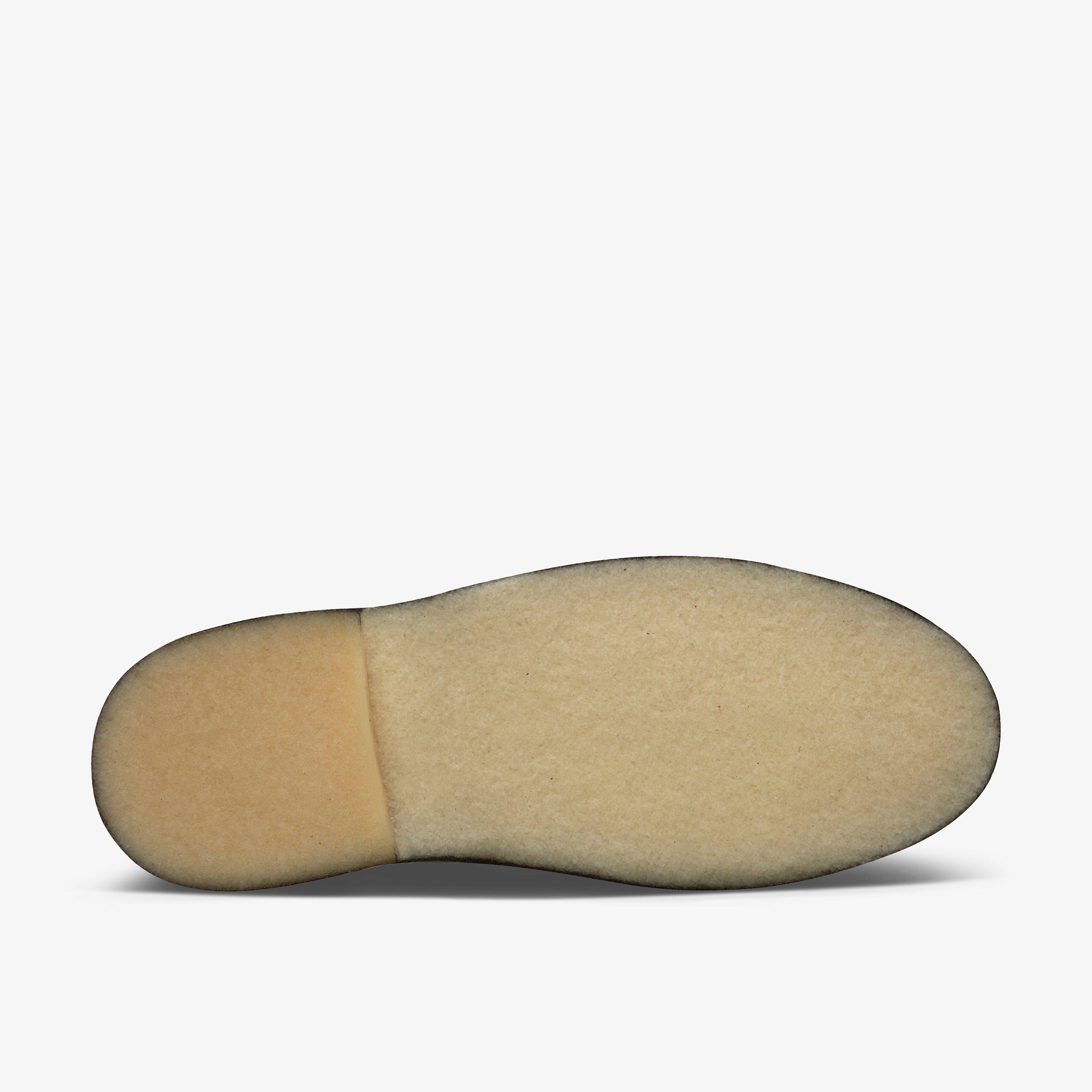 Bottes de cheville lacées en cuir noir poli pour hommes Desert Boot ...