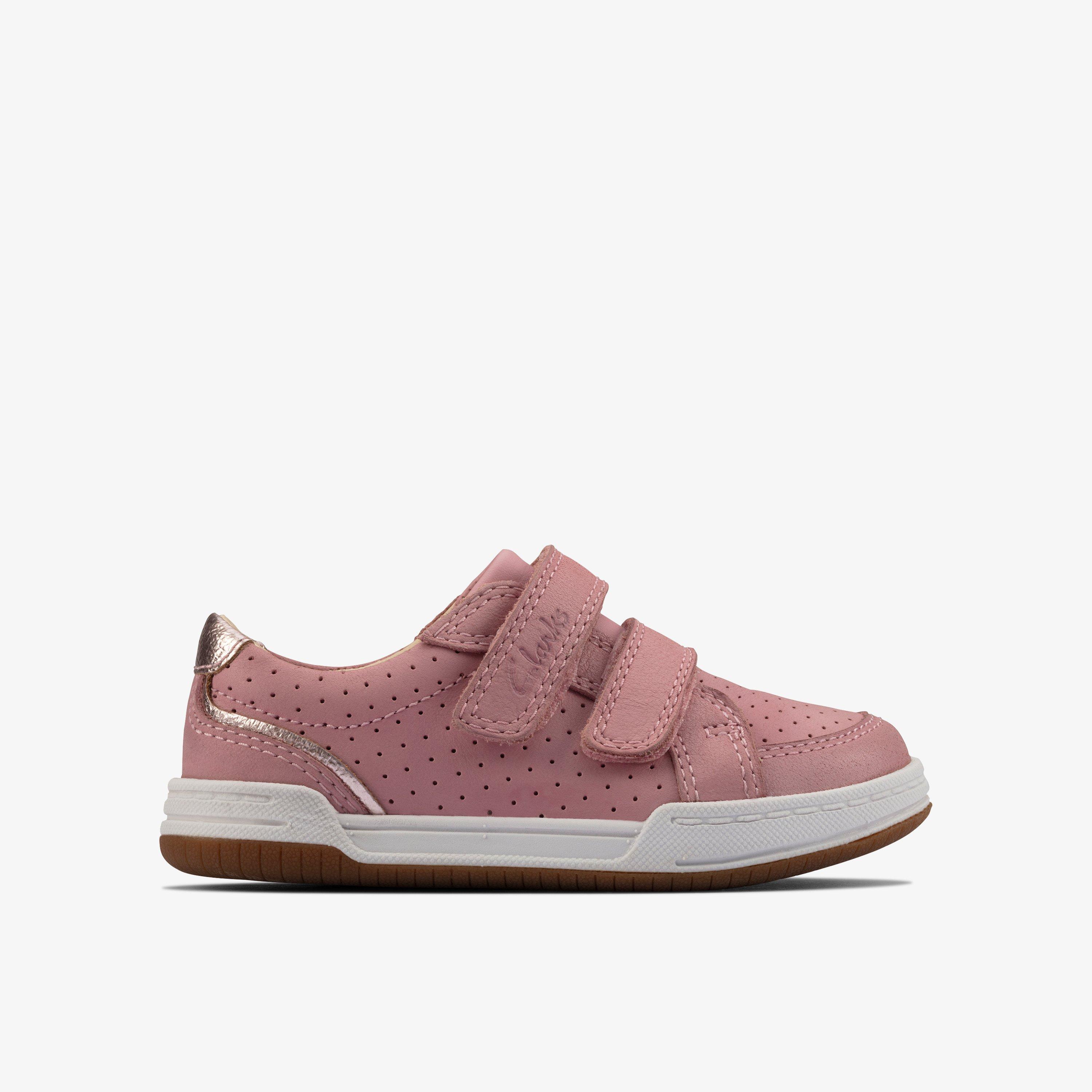 Chaussures en cuir rose clair pour filles Fawn Solo Toddler | Clarks