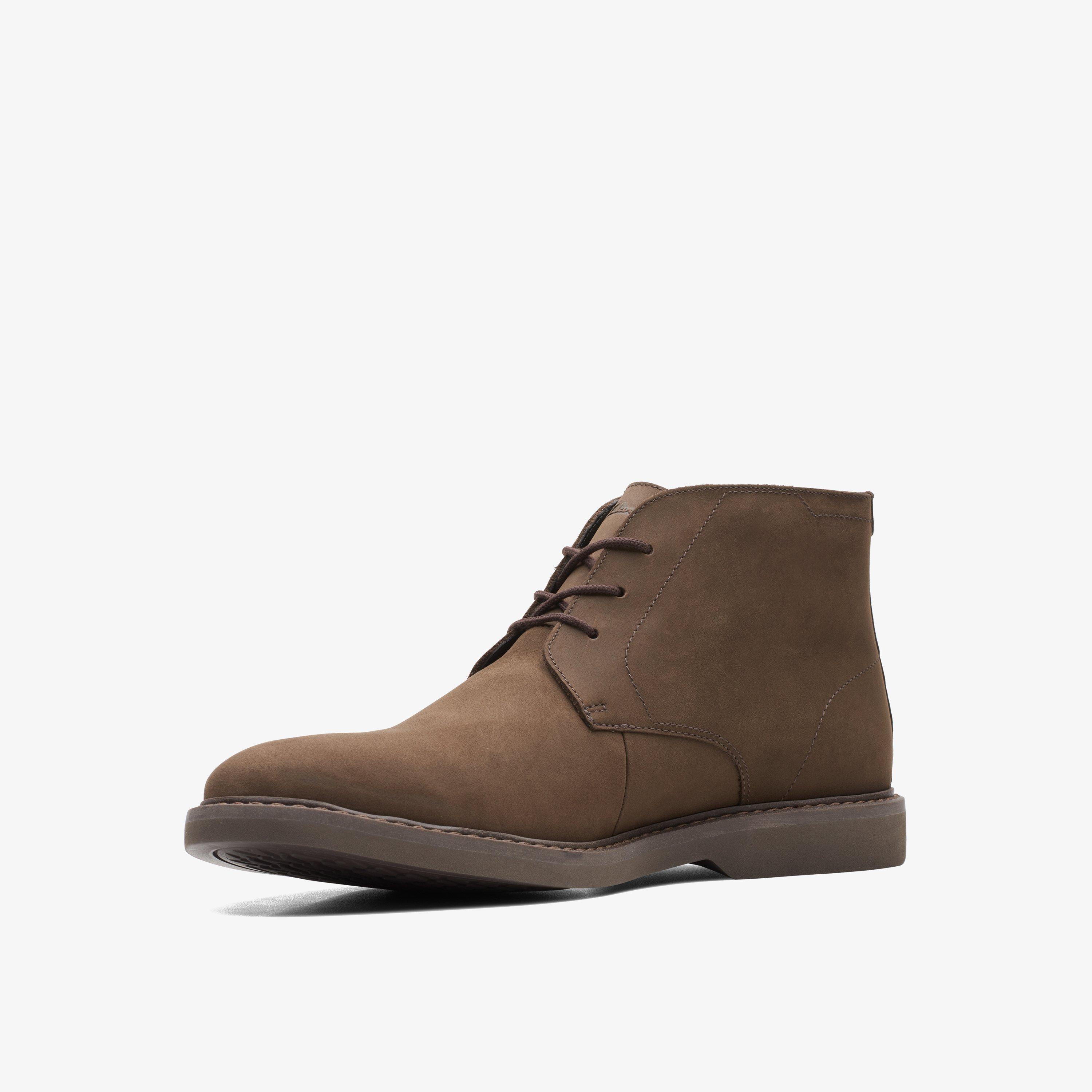 Mens Atticus LT Hi GORE-TEX Dark Brown Nubuck Ankle Boots | Clarks