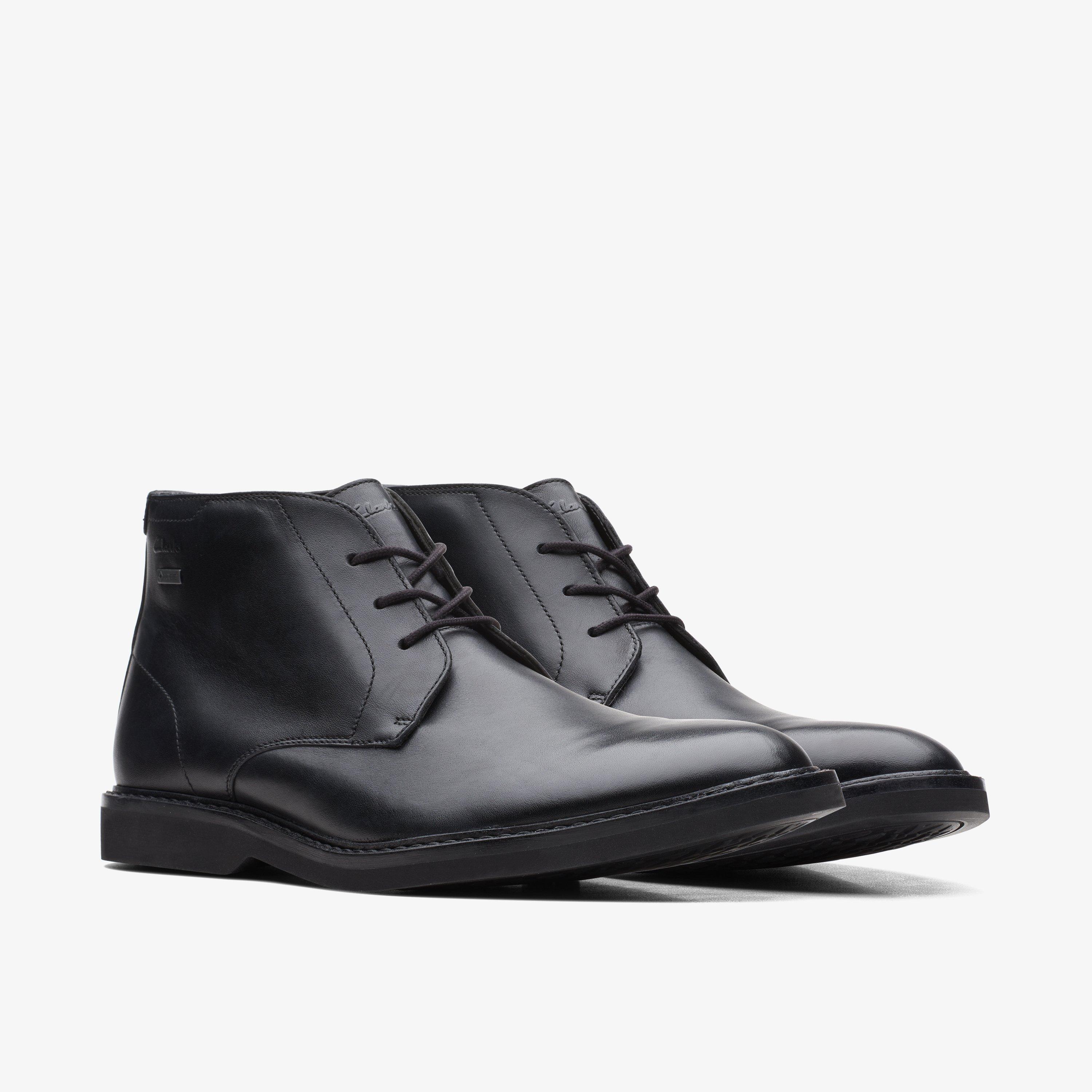 Mens Atticus LT Hi GORE-TEX Black Leather Ankle Boots, Lace Up Boots ...