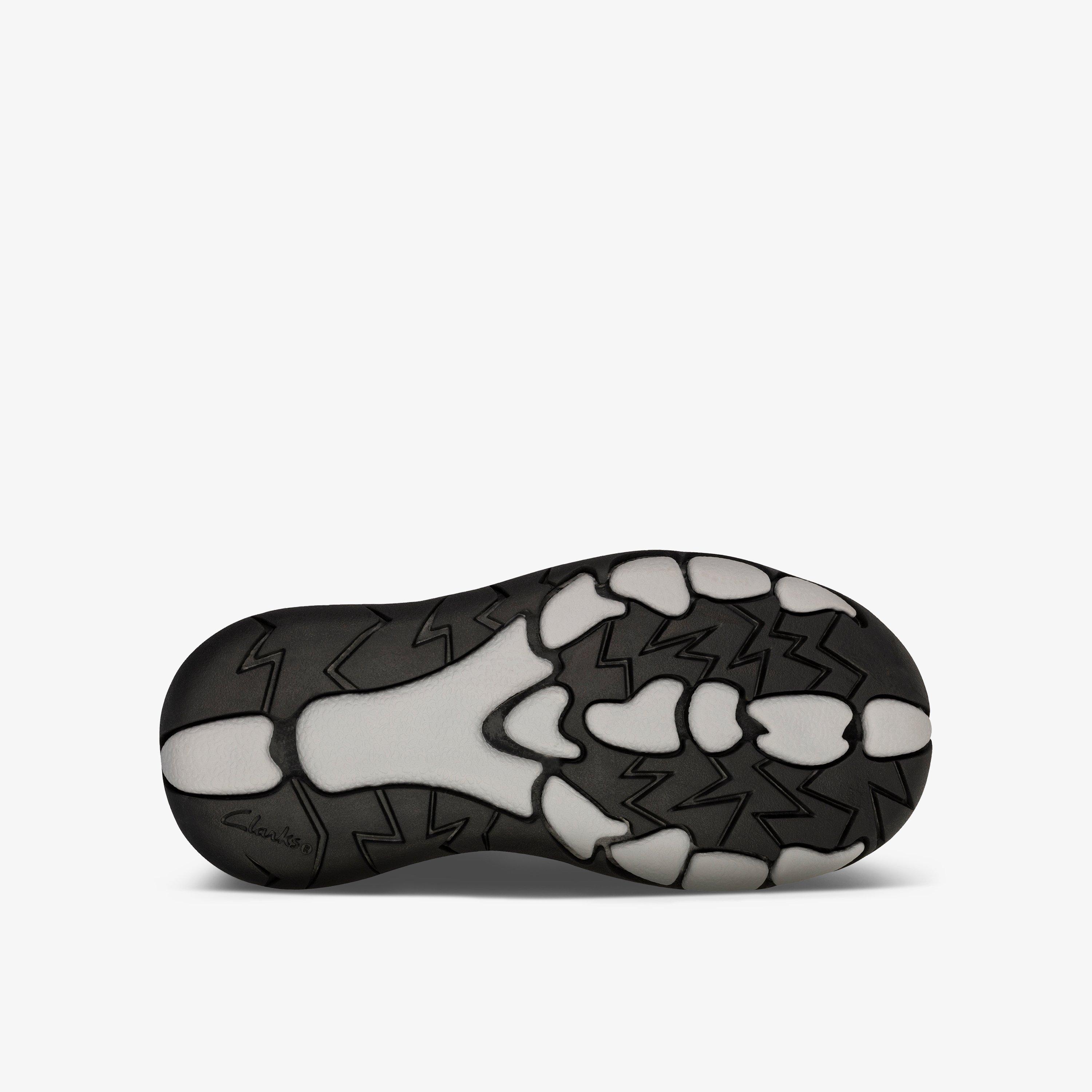 Boys Rex Stride Toddler Black Leather Shoes Riptape School Shoes ...