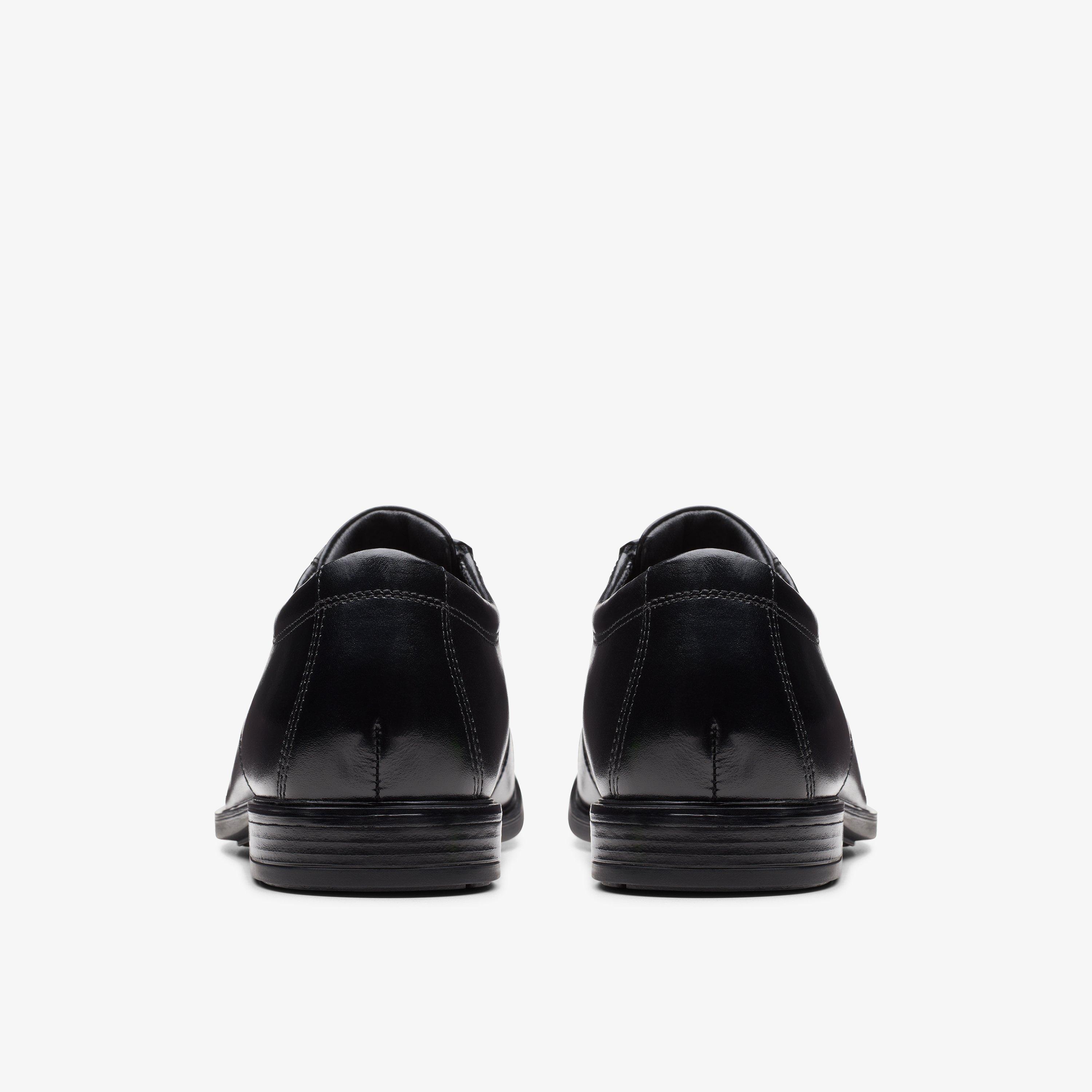 Mens Howard Cap Black Leather Derby Shoes, Lace Up Shoes | Clarks UK