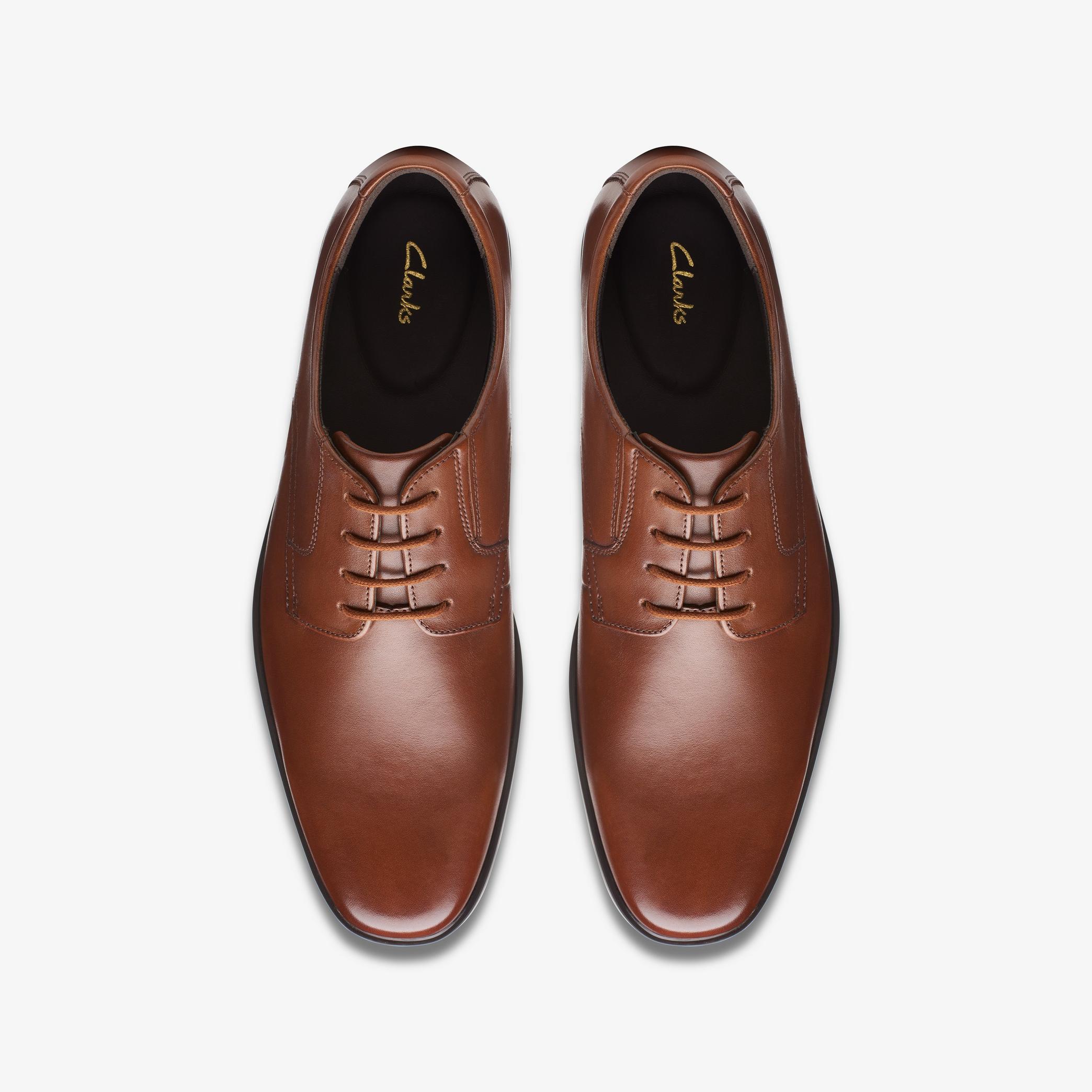Mens Howard Walk Dark Tan Leather Derby Shoes | Clarks UK Mens Howard Walk Dark Tan Leather Derby Shoes | Clarks UK