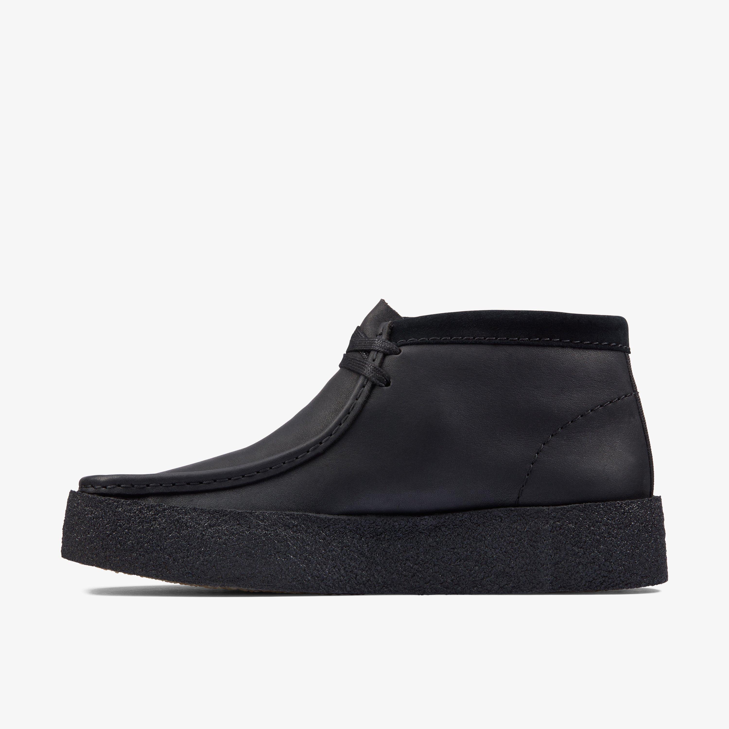 Bottes pour hommes Wallabee Cup Boot cuir noir Bottines Wallabee | Clarks