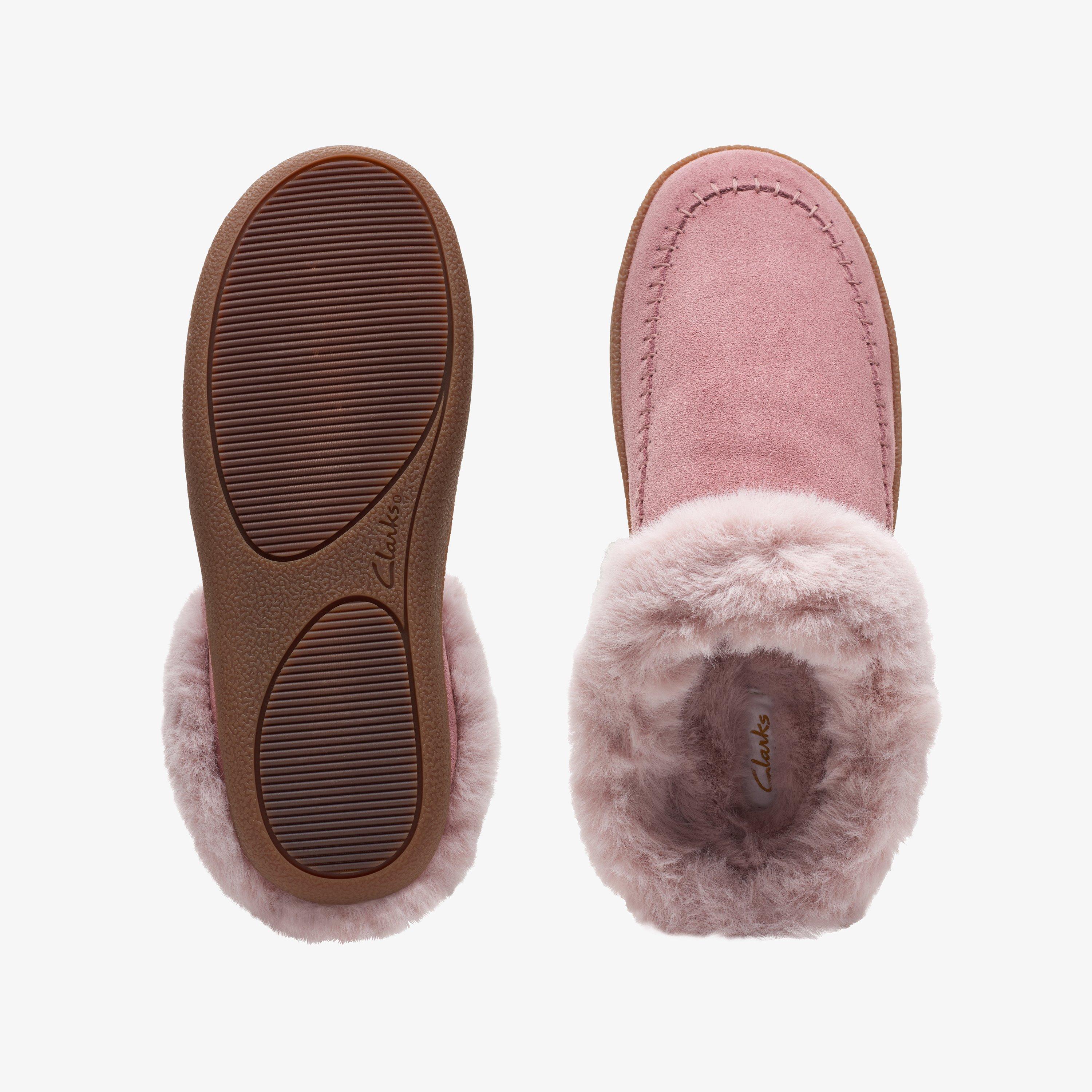 Womens Pilton Home Rose Suede Slippers | Clarks Outlet