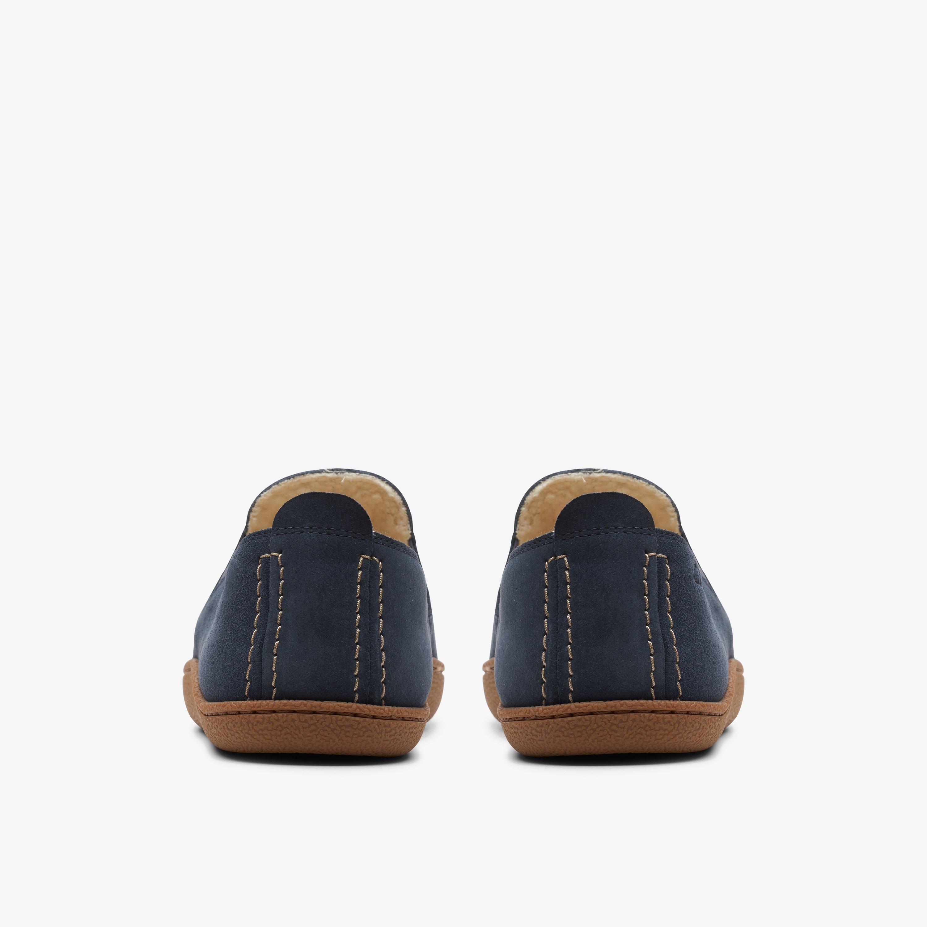 Chaussons en daim bleu marine pour hommes Home Mocc | Clarks