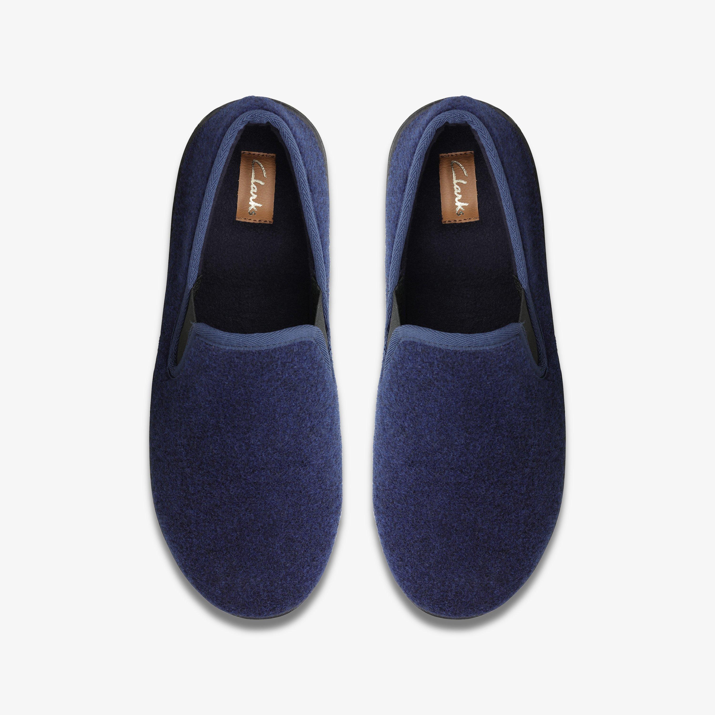 Mens King Ease Navy Slip Ons, Slippers Slippers | Clarks UK